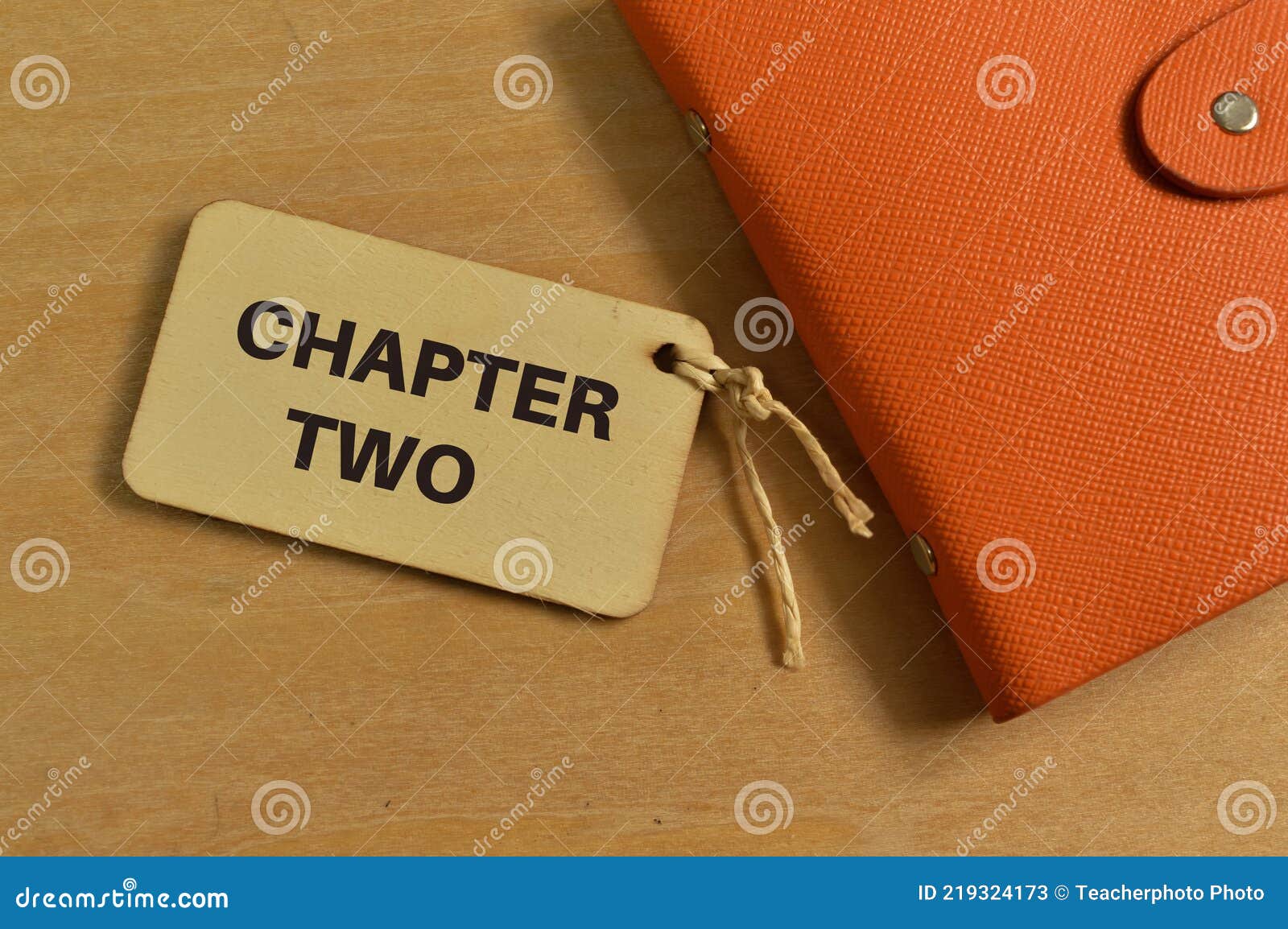 Top View of Notebook and Label Tag Written with CHAPTER TWO Stock Image ...
