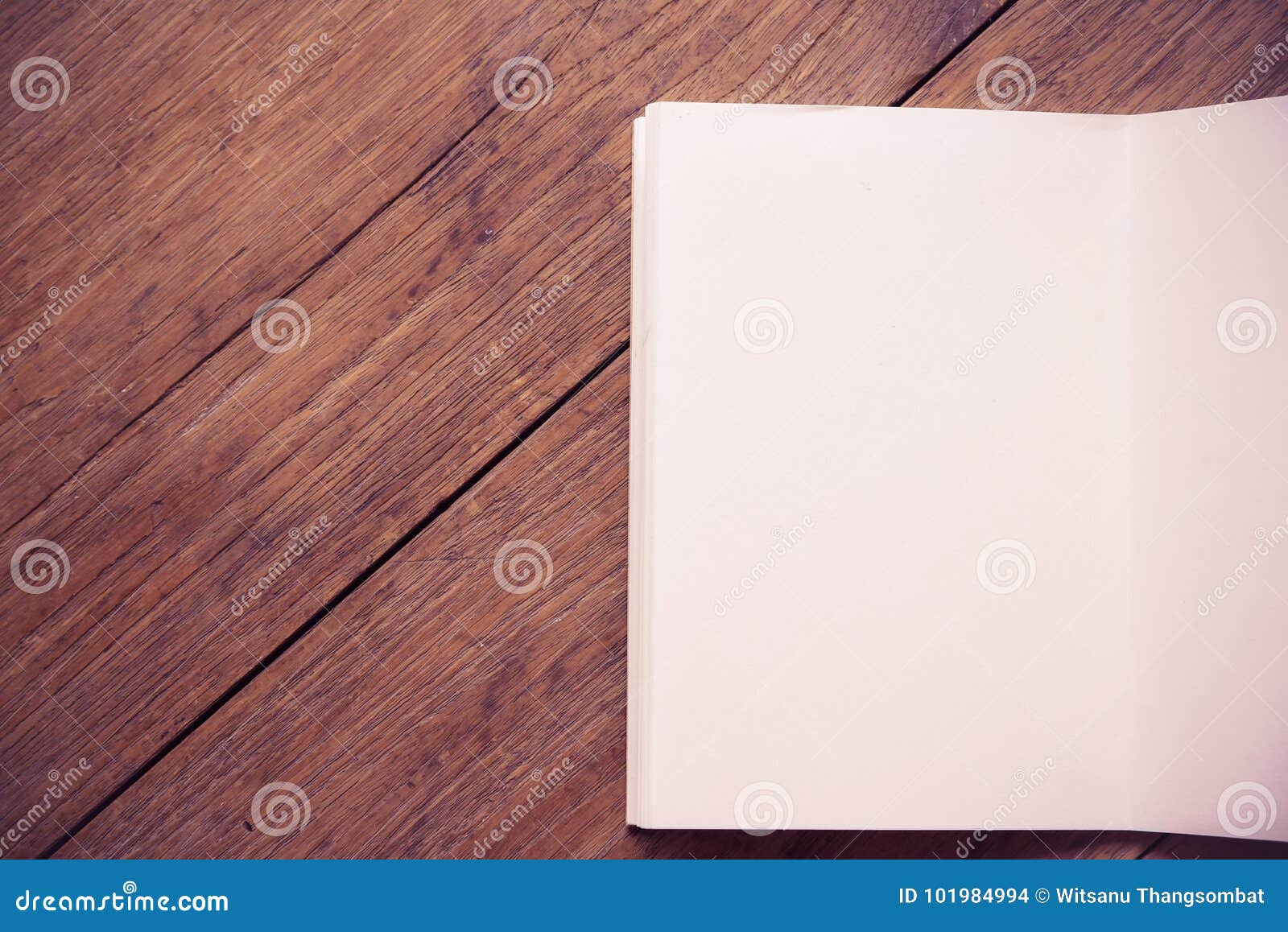 Top View of Notebook Paper on Office Desk Table. Stock Photo - Image of ...