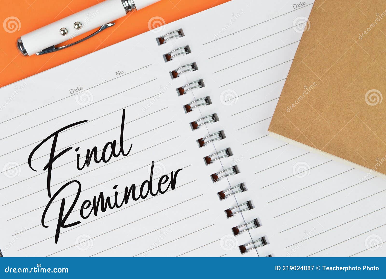 Notebook With Final Thoughts. Word With Office Tools On The White Table ...