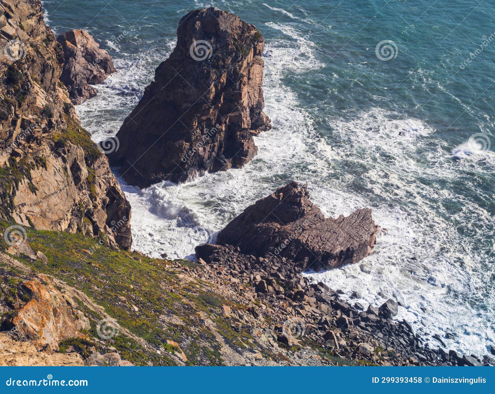 Top View of Ocean Shore Waves Stock Photo - Image of vacation, wildlife ...