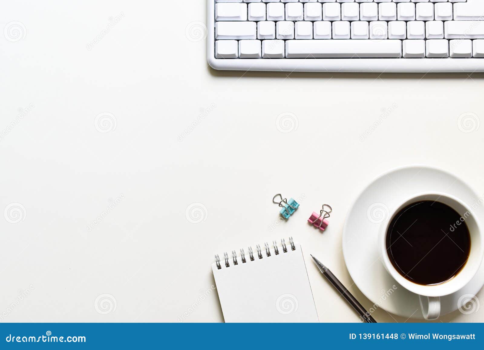 Top View Office Desk Royalty-Free Stock Image | CartoonDealer.com ...