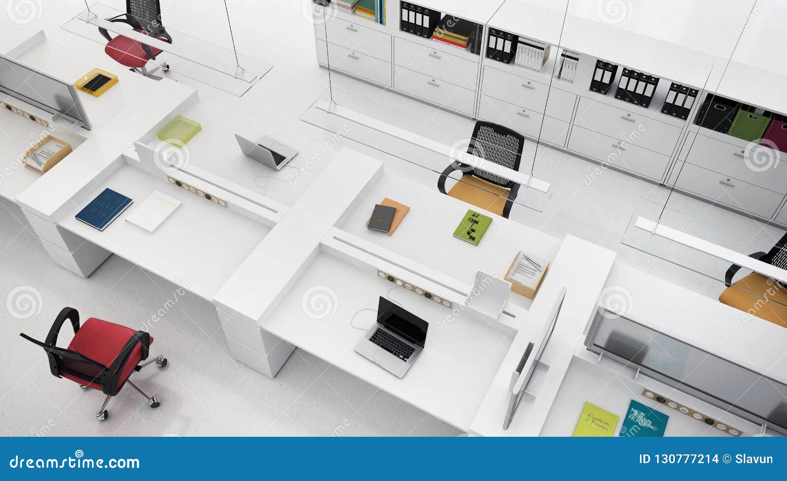 Top view of the office stock photo. Image of ergonomic - 130777214