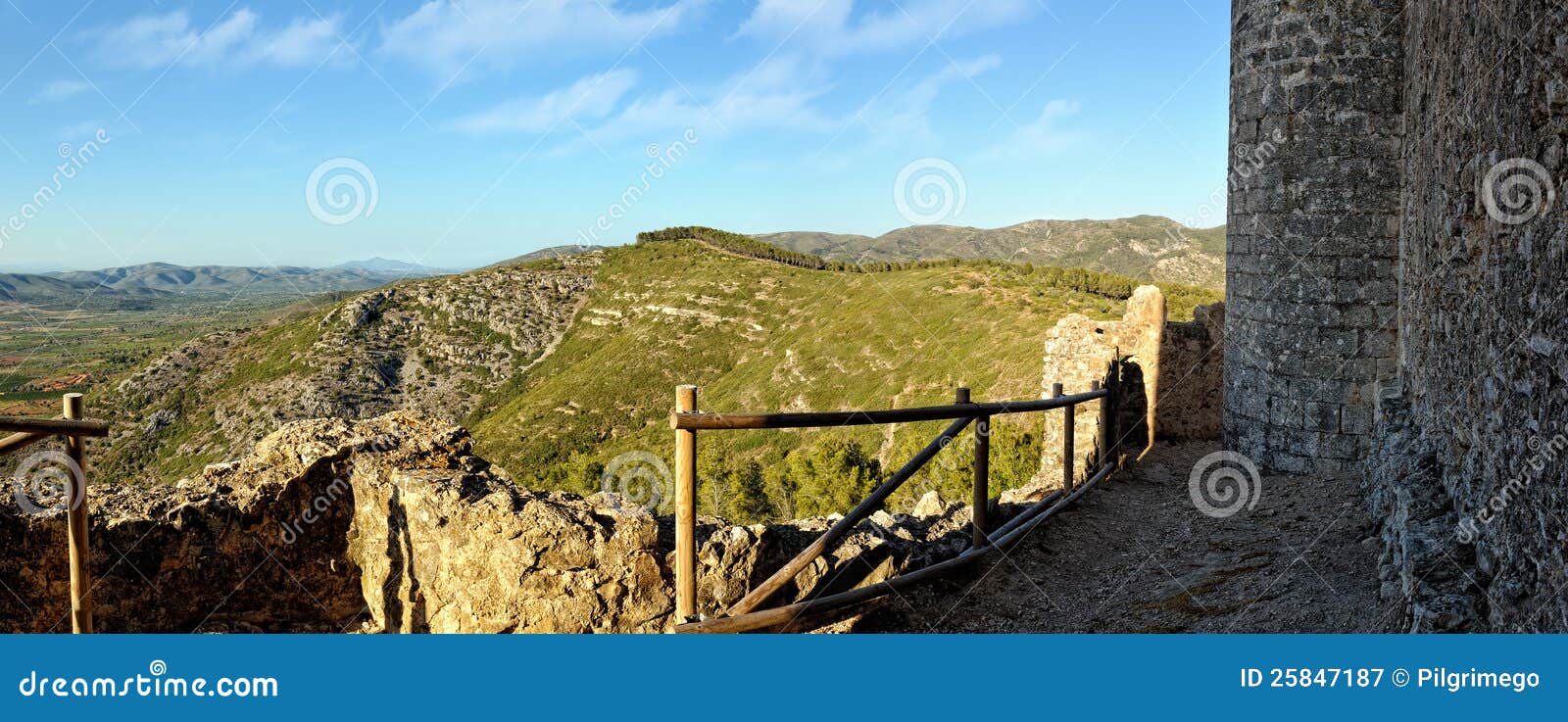 Top View from the Old Castle To the Mountains. Stock Image - Image of ...