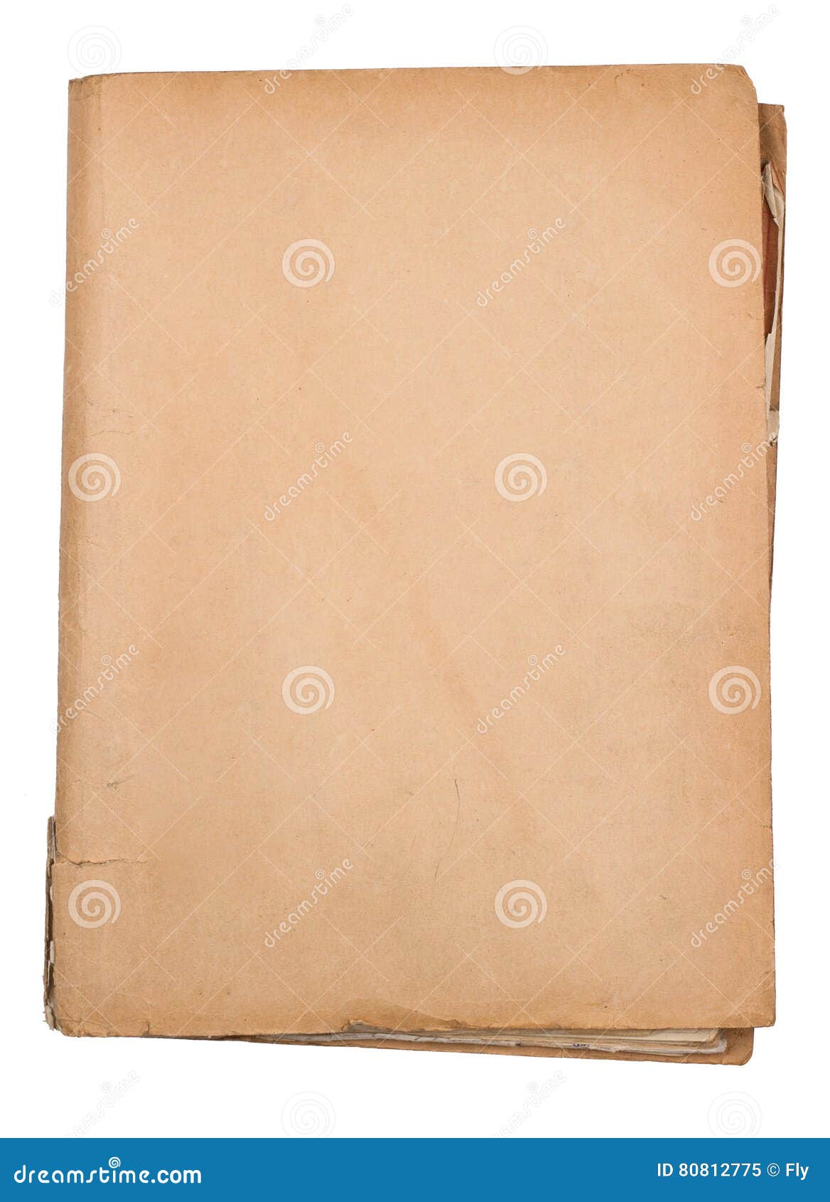 Top View of Old Document Folder on White Stock Image - Image of holder ...