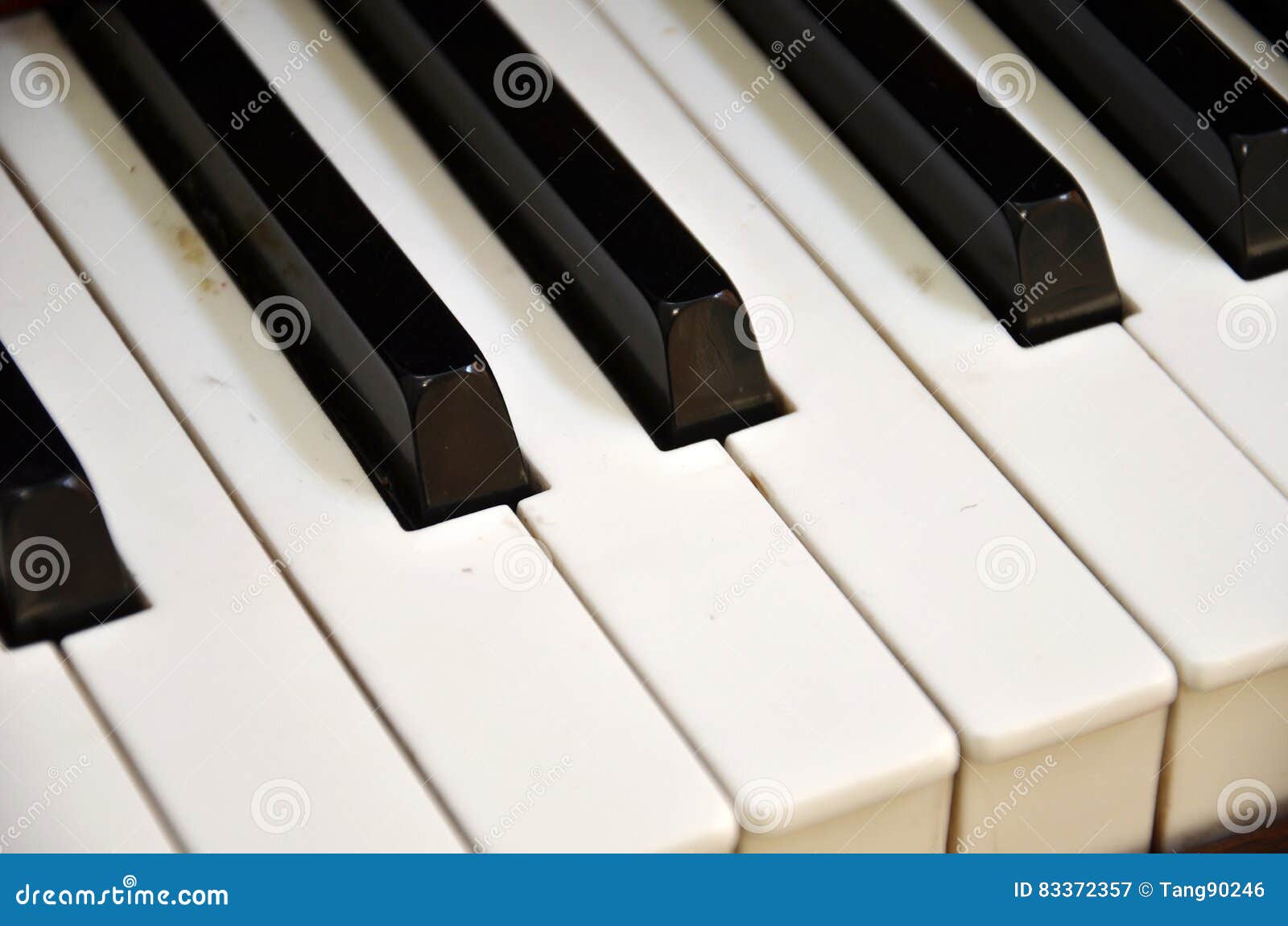 Top View of Old Grunge Piano Keyboard Stock Image - Image of antique ...