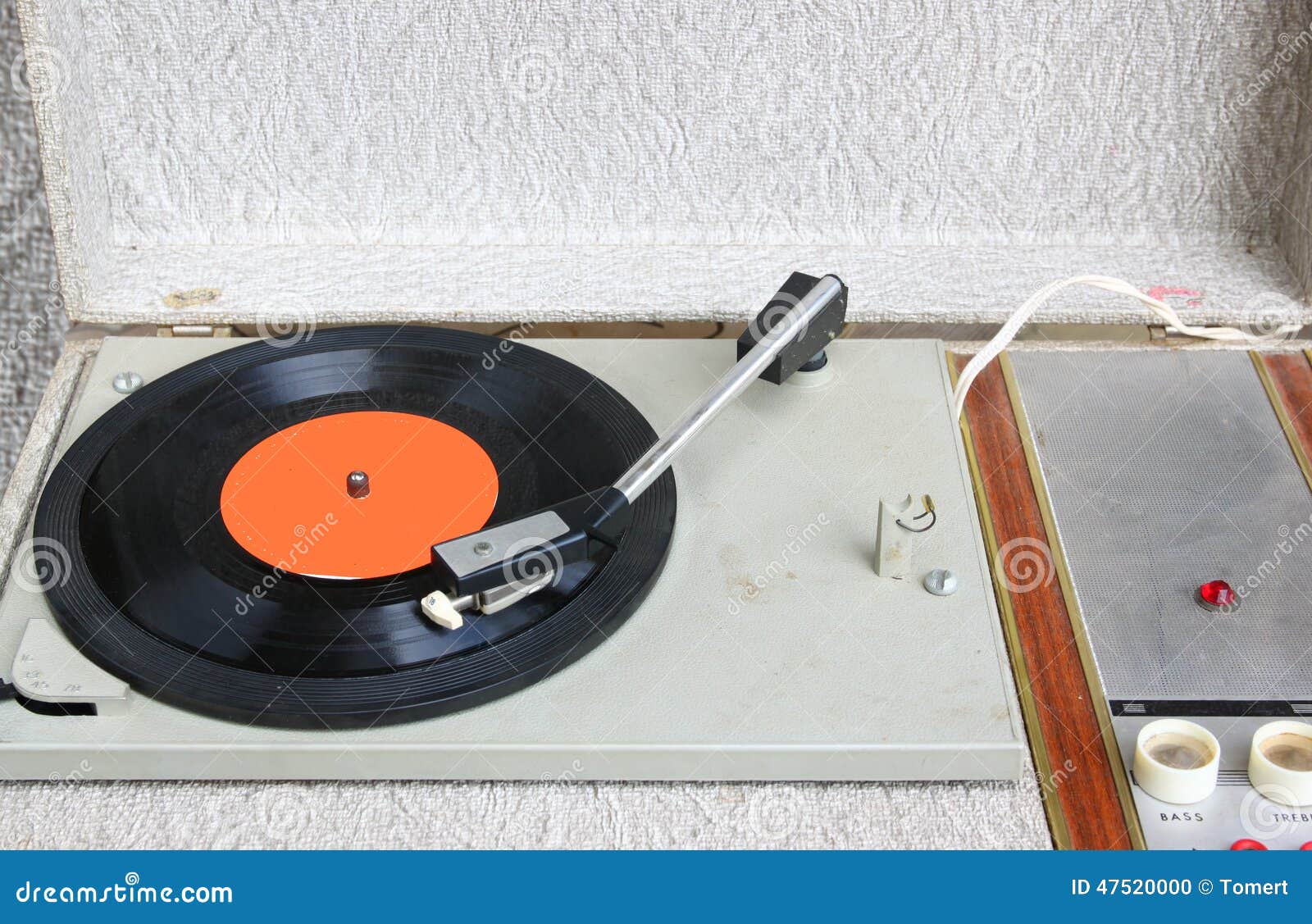 Top View of Old Record Player. Stock Photo - Image of indie, nostalgia ...