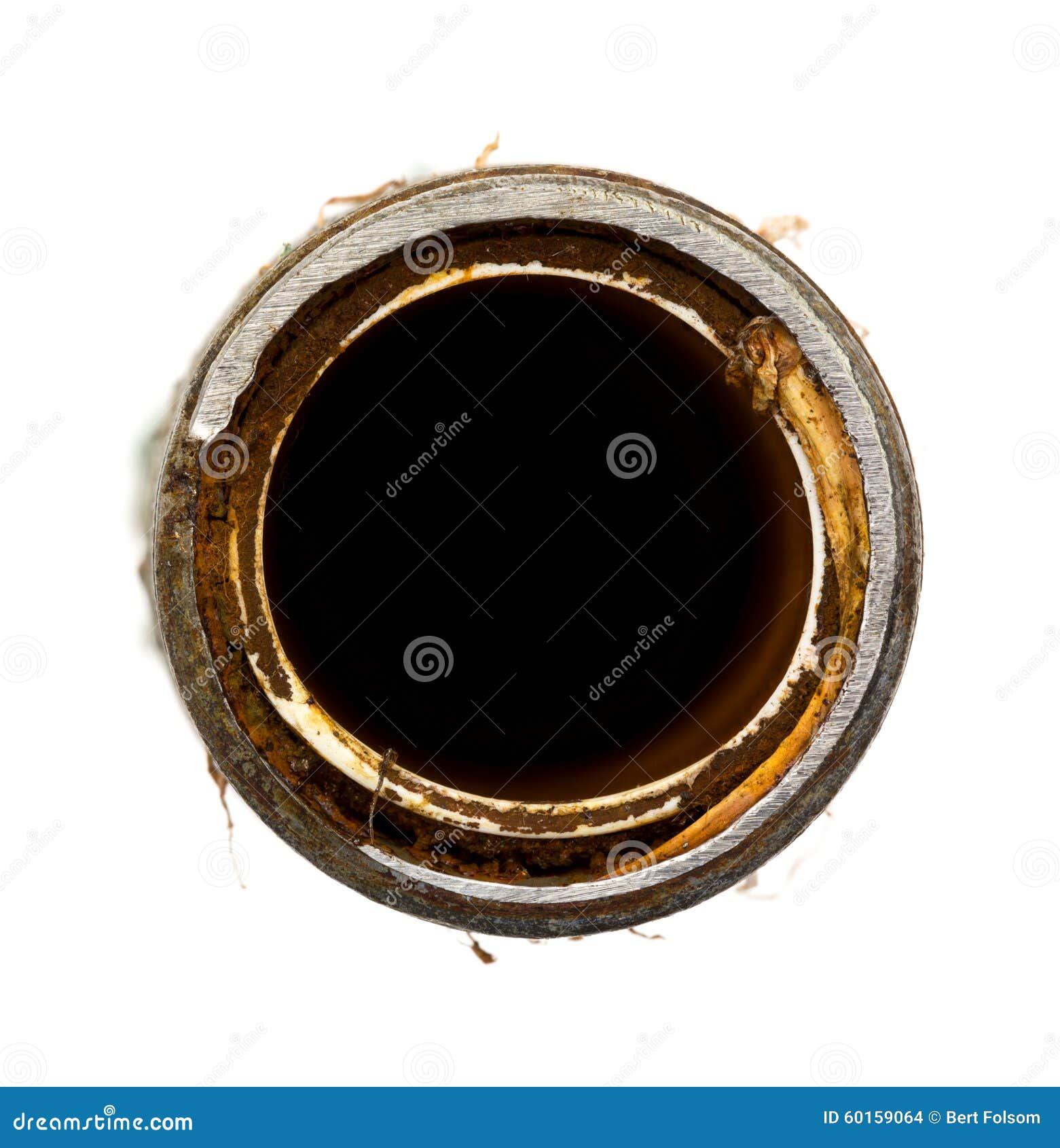 Top View Of An Old Rusty Pipe Stock Photo - Image of cylinder, leaking ...