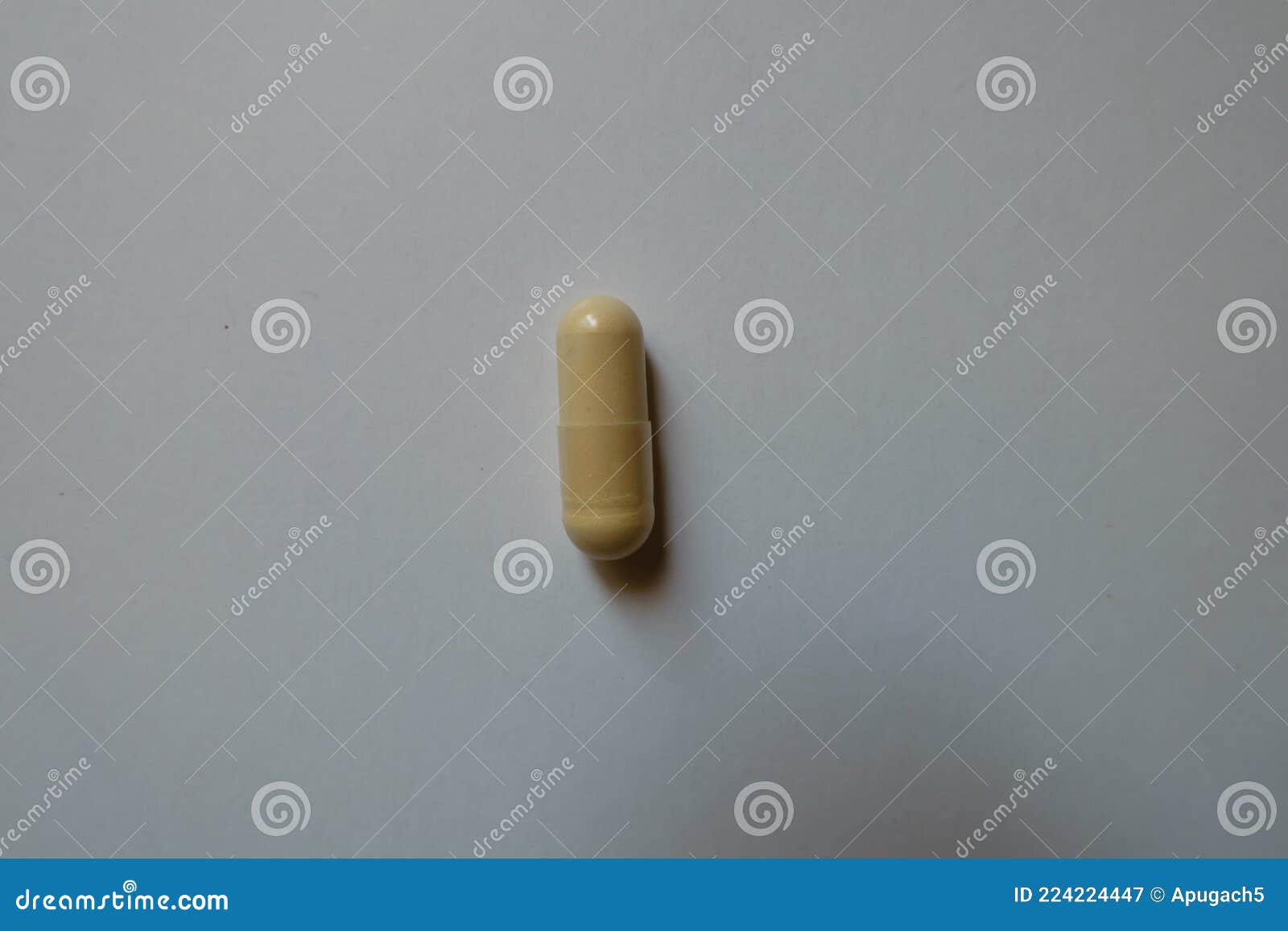 Top View of Beige Capsule of Milk Thistle Extract Stock Image - Image ...
