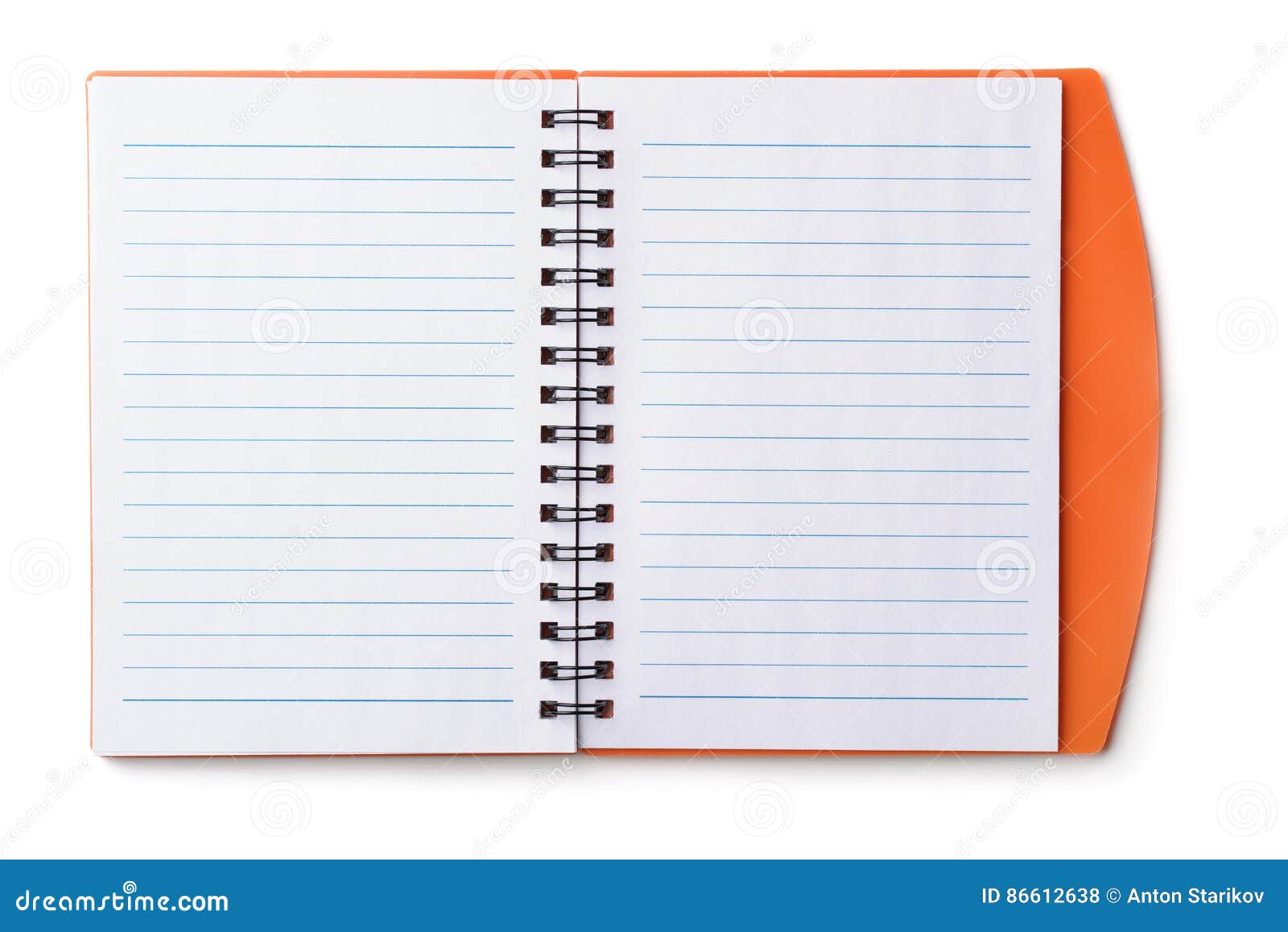 Top View of Open Blank Notebook Stock Photo - Image of open, office ...