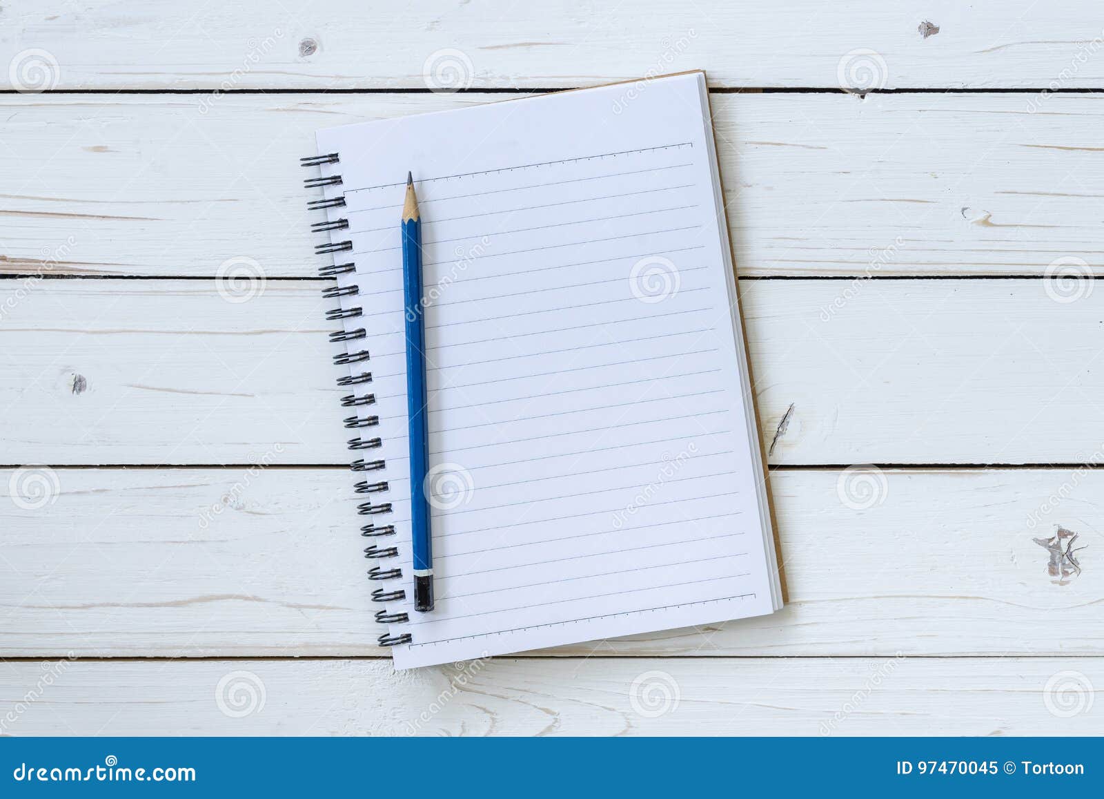 Top View Open Book on Wood Table with Pencil Stock Image - Image of ...