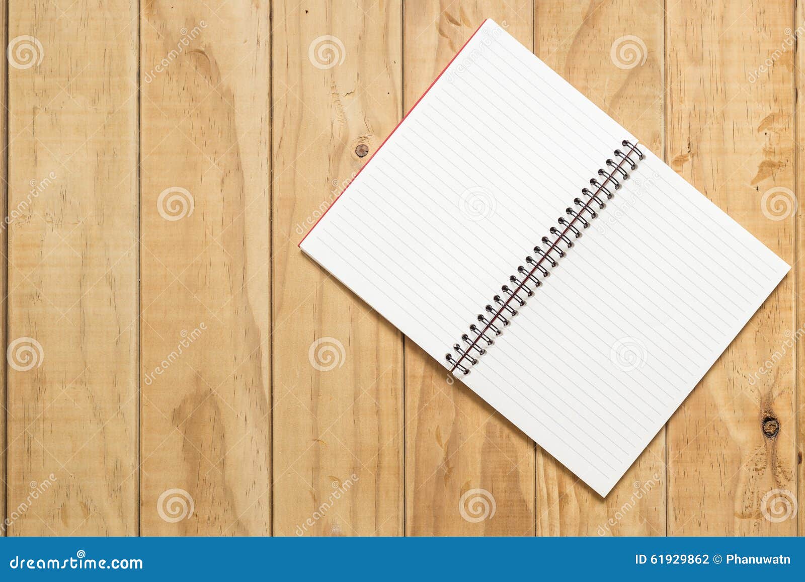 Top View of Open Book on Wooden Table Stock Photo - Image of manual ...