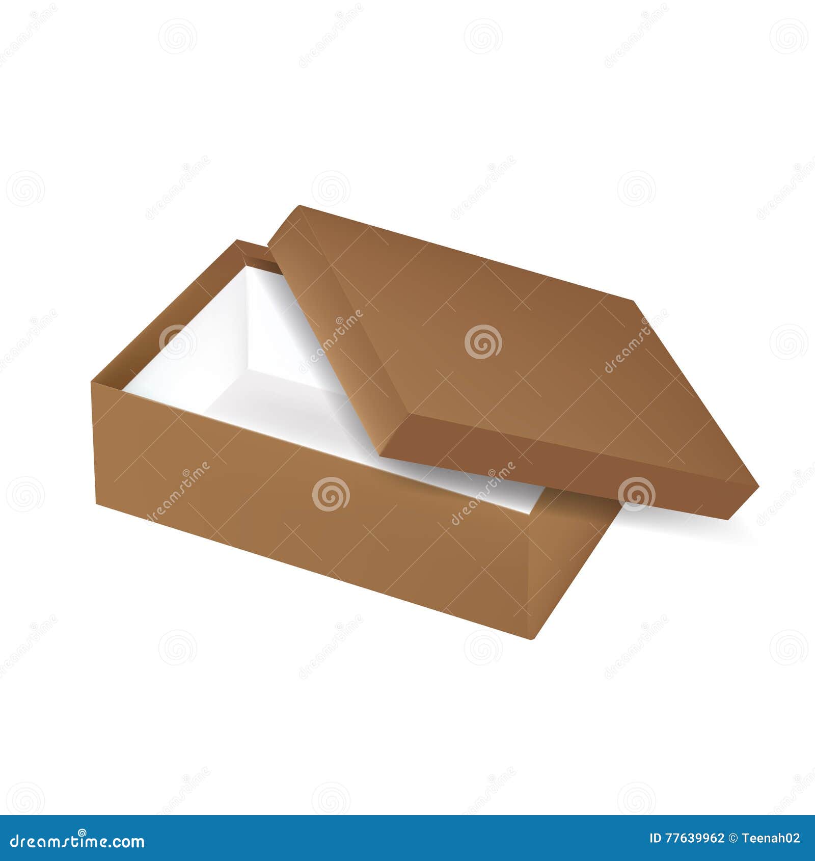 Shoe Box Mock Up Isolated Cartoon Vector | CartoonDealer.com #114115999