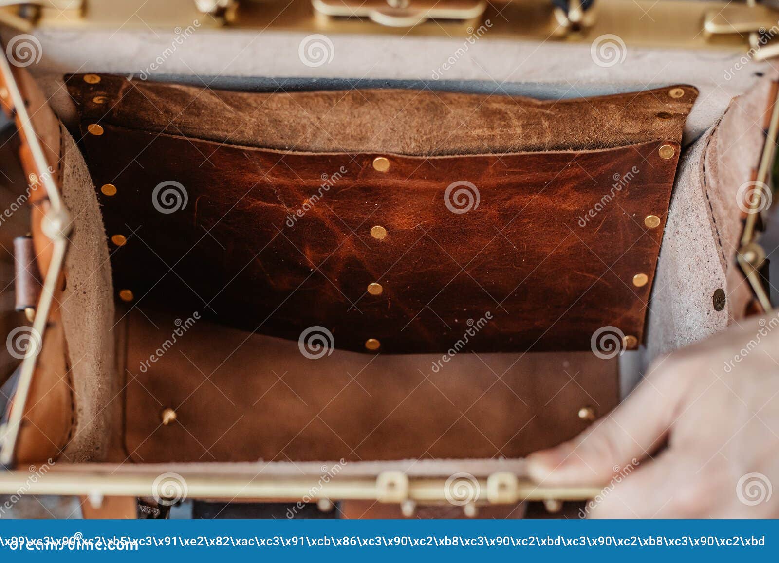 Top View of Open Empty Red Travelling Bag. Stock Photo - Image of ...
