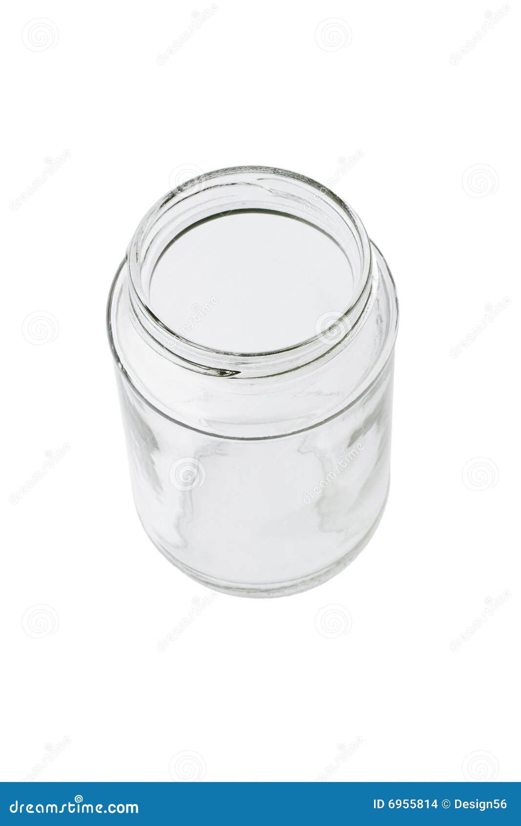 Top View of Open Glass Container Stock Photo - Image of object ...