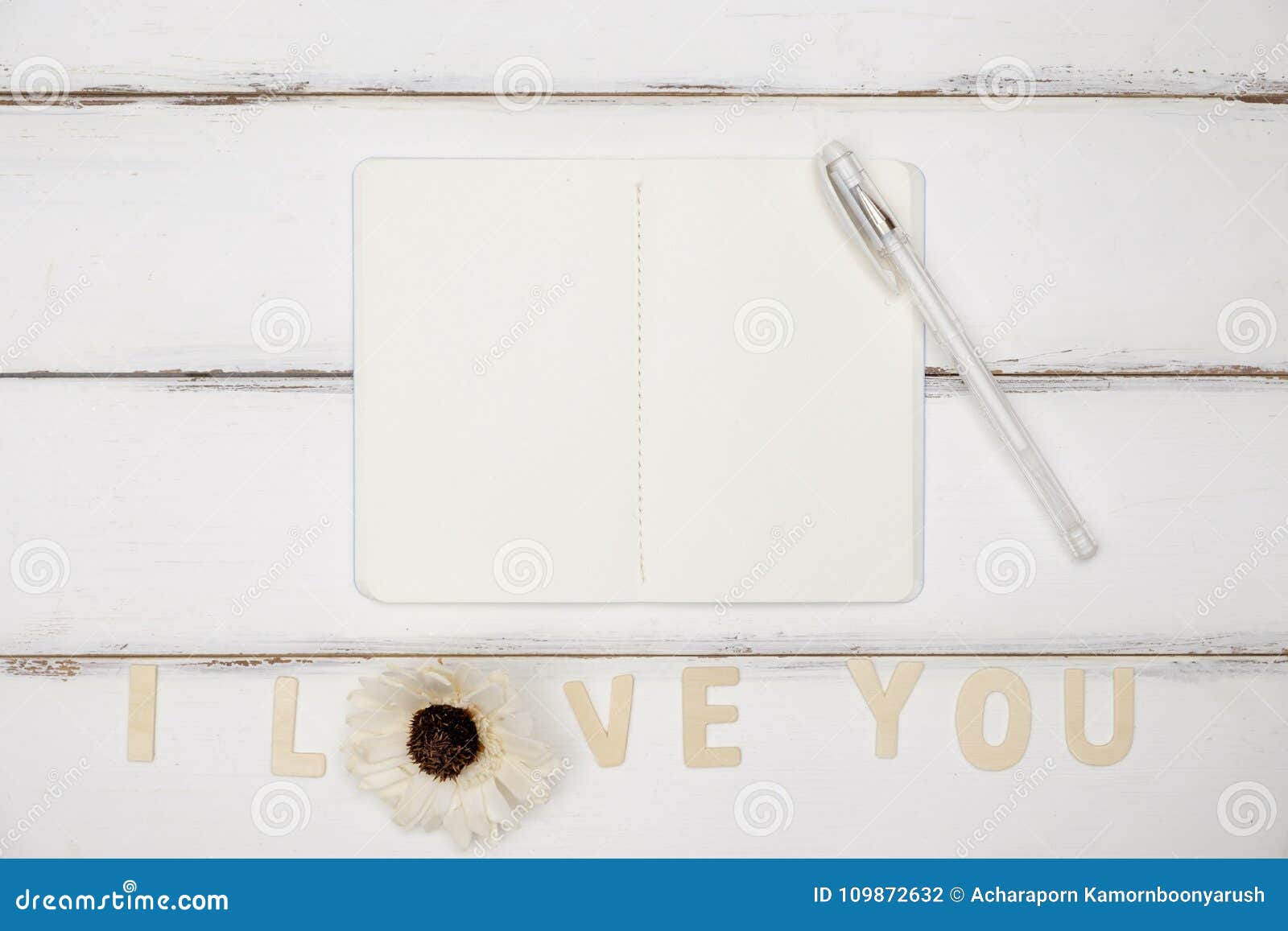 Top View Open Notebook, Pencil and Love Word Calligraphy. Stock Photo ... Top View Open Notebook, Pencil and Love Word Calligraphy. Stock Photo ...