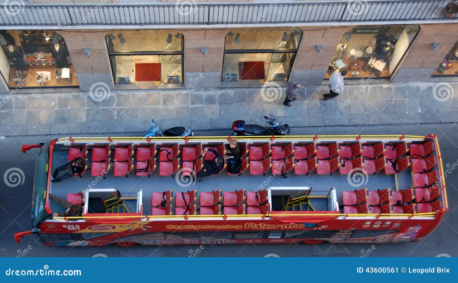 Top View on an Open Sightseeing-bus Editorial Photo - Image of palermo ...