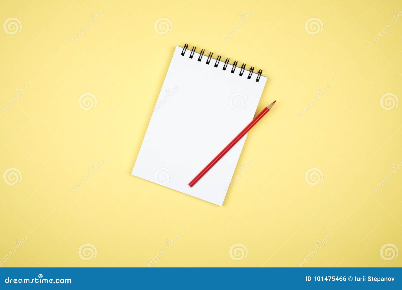 Top View of Open Spiral Blank Notebook on Colorful Desk Stock Photo ... Top View of Open Spiral Blank Notebook on Colorful Desk Stock Photo ...