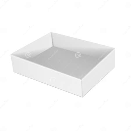 Top View of Open White Gray Packaging Box Stock Vector - Illustration ...