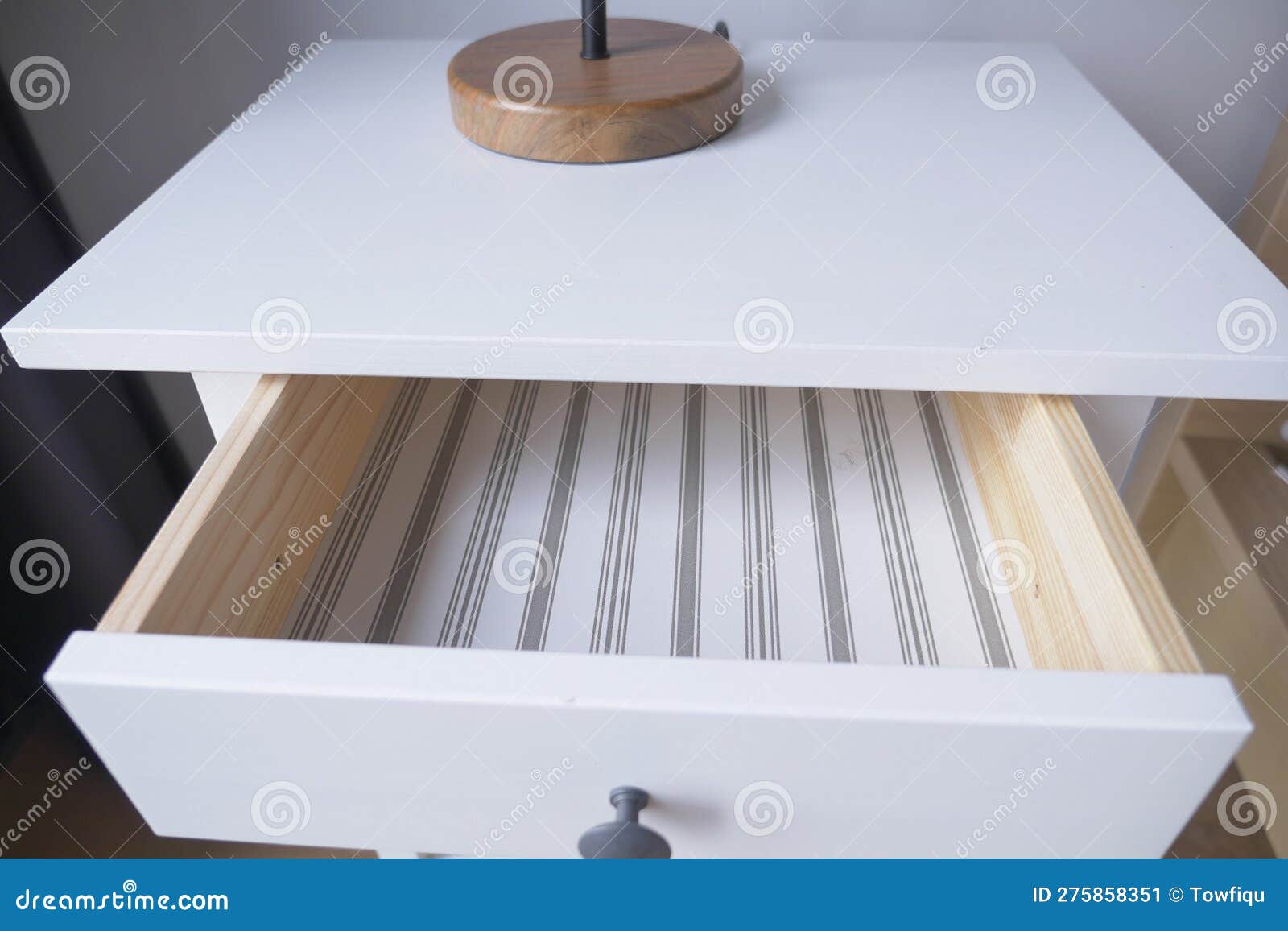 Top View of a Opened Empty Drawer Stock Image - Image of horizontal ...