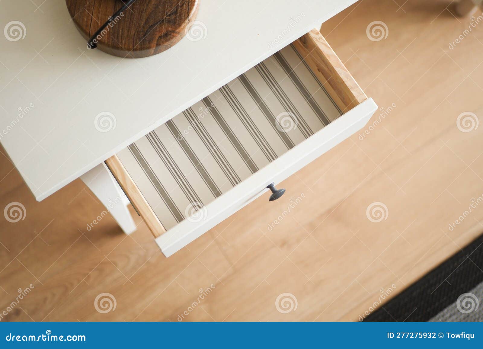 Top View of a Opened Empty Drawer Stock Photo - Image of finding ...