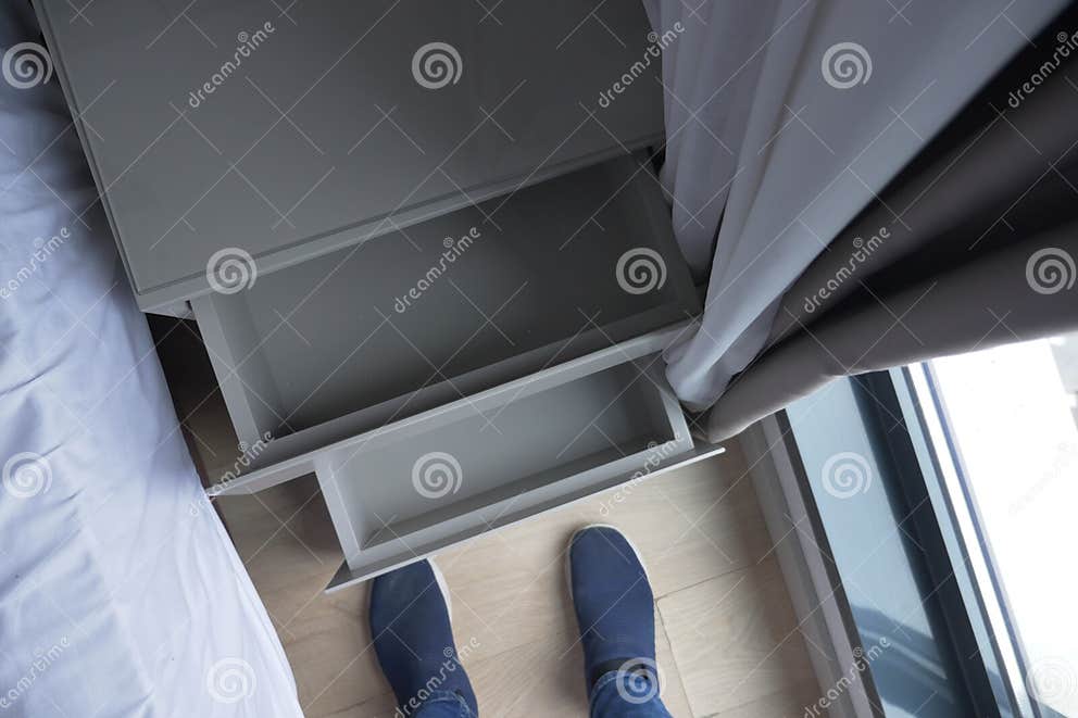 Top View of a Opened Empty Drawer Stock Photo - Image of furniture ...