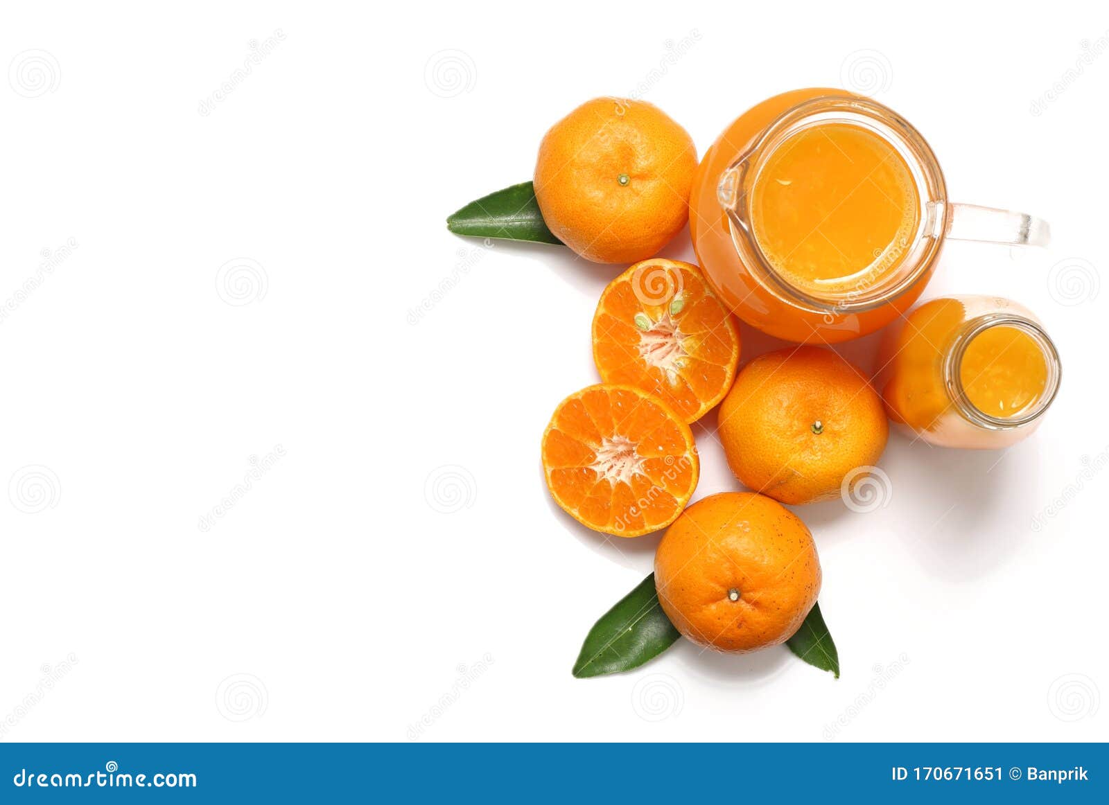 Top View of Orange Juice Isolated on White Background Stock Image ...