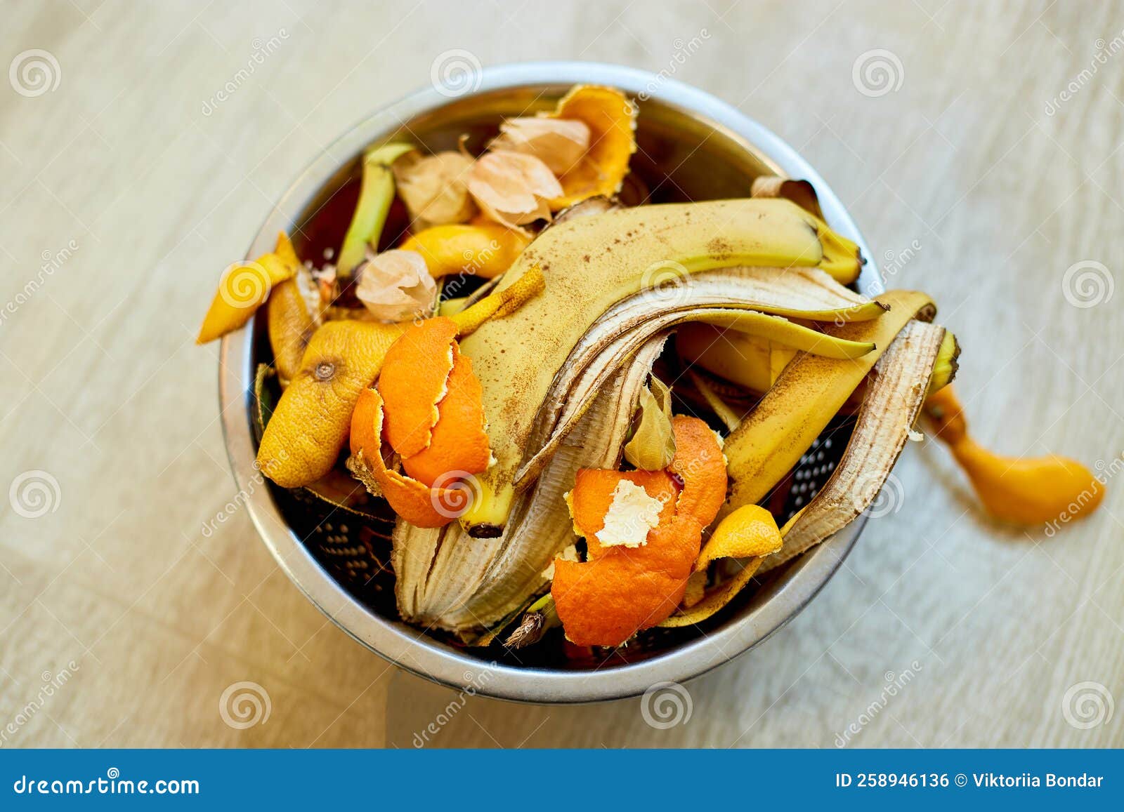 Top View of Organic Composting with Leftover from Kitchen Stock Photo ...