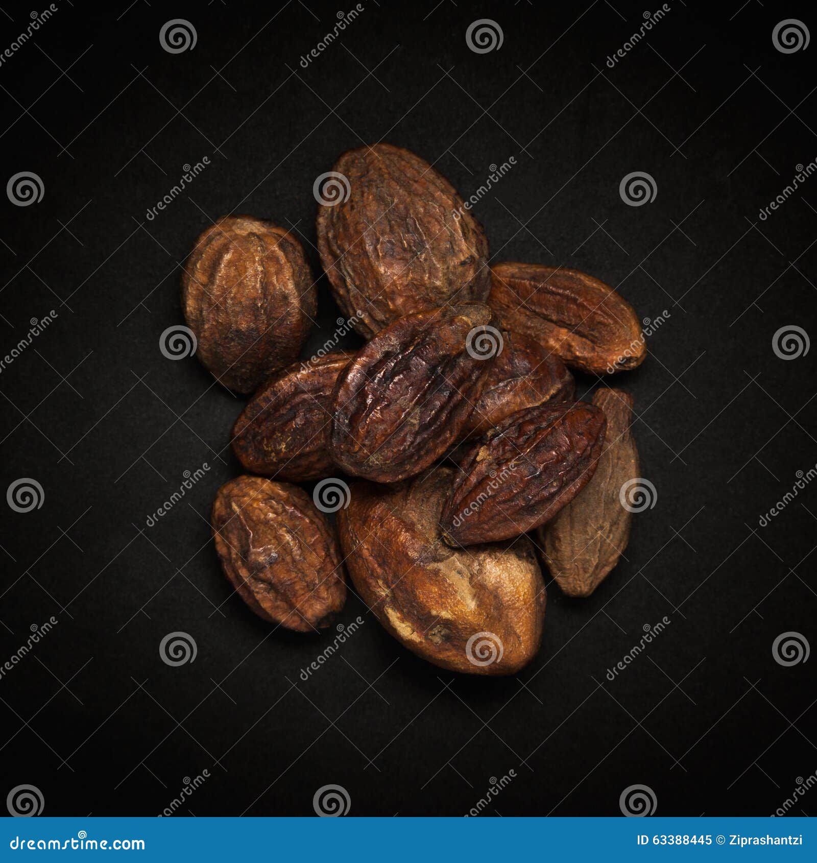Top View of Organic Inknut. Stock Image - Image of spice, condiment ...