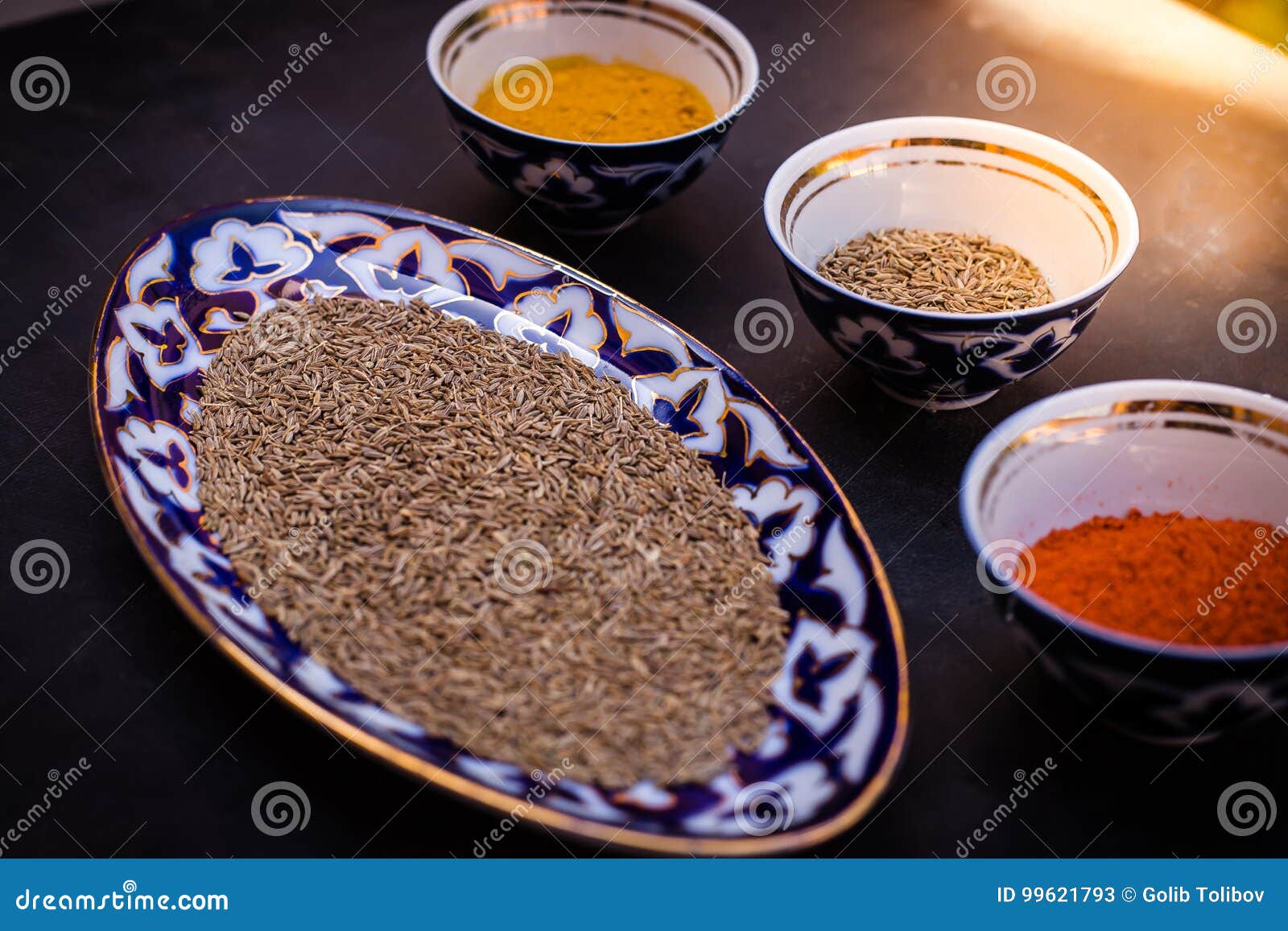 Composed Bowls with Various Spices Stock Image - Image of arrangement ...