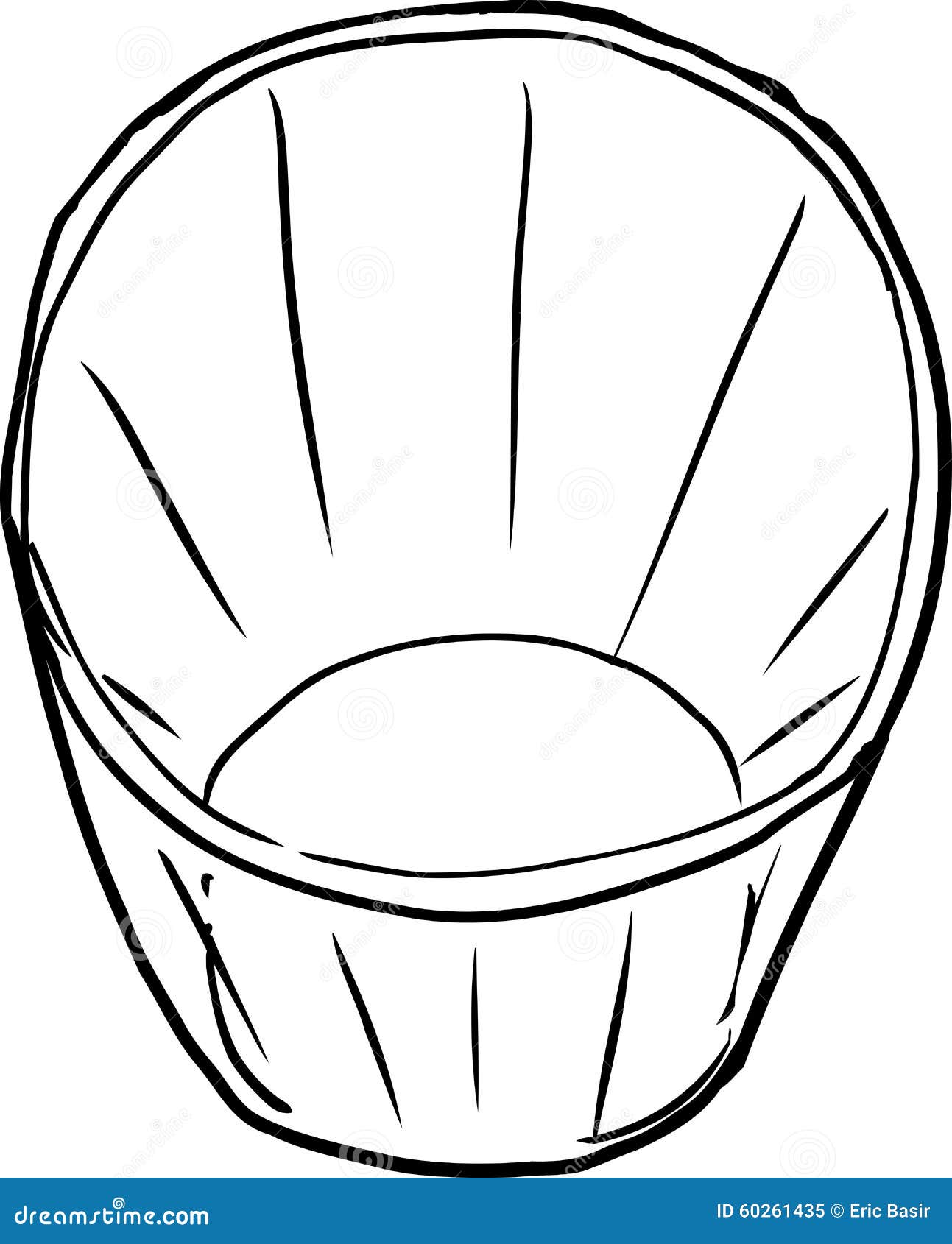 Top View Outlined Glass stock illustration. Illustration of drawn ...