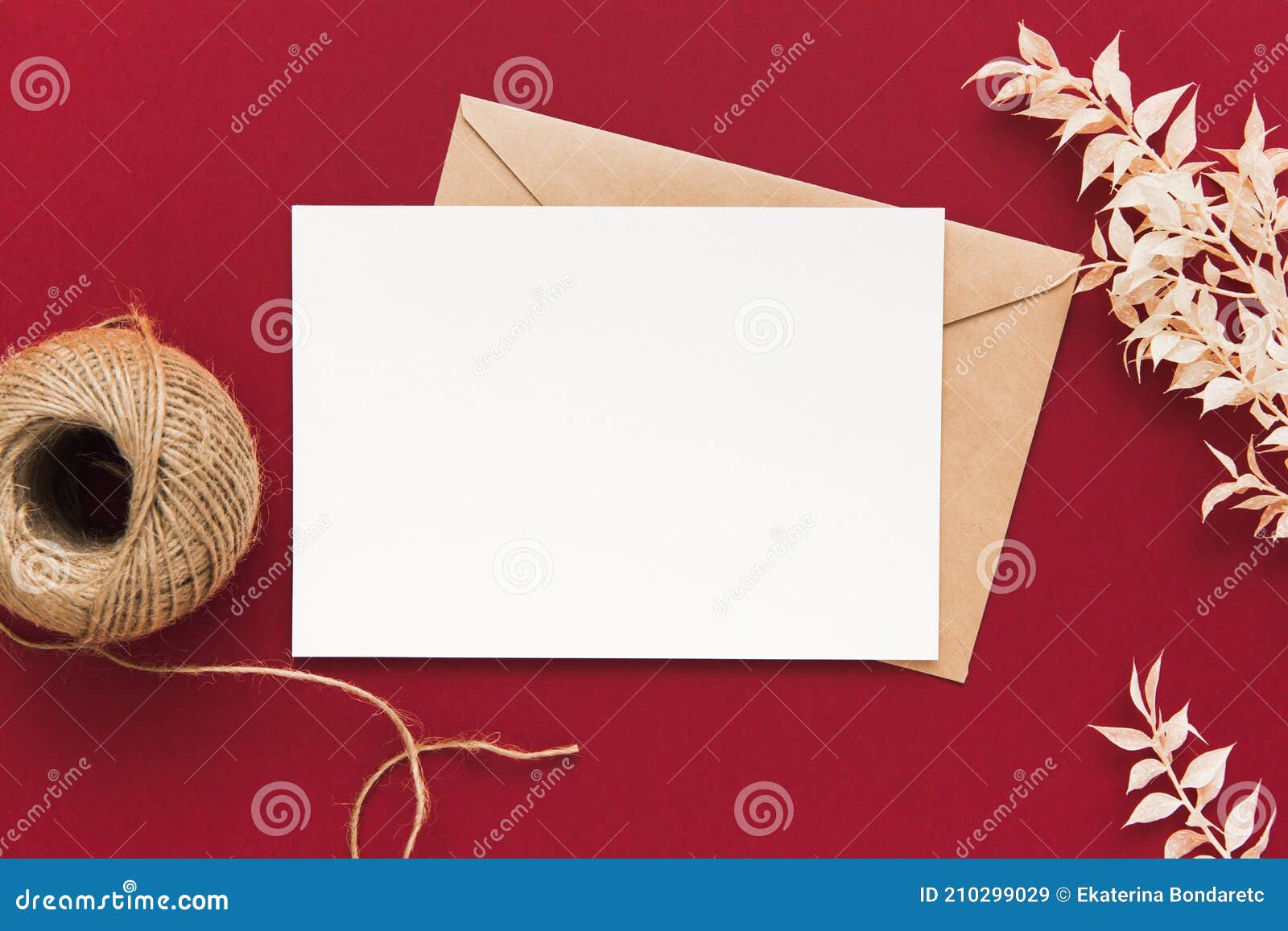 Top View of Page of Blank Sheet of Paper on Red Background. Document ...