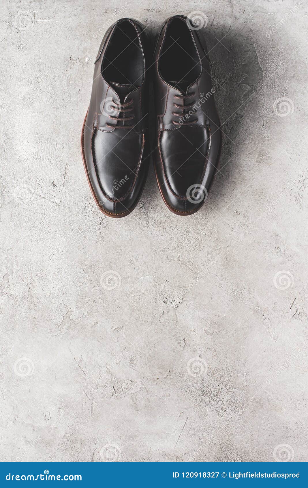 Top View of Pair of Black Shoes Stock Image - Image of pair, space ...