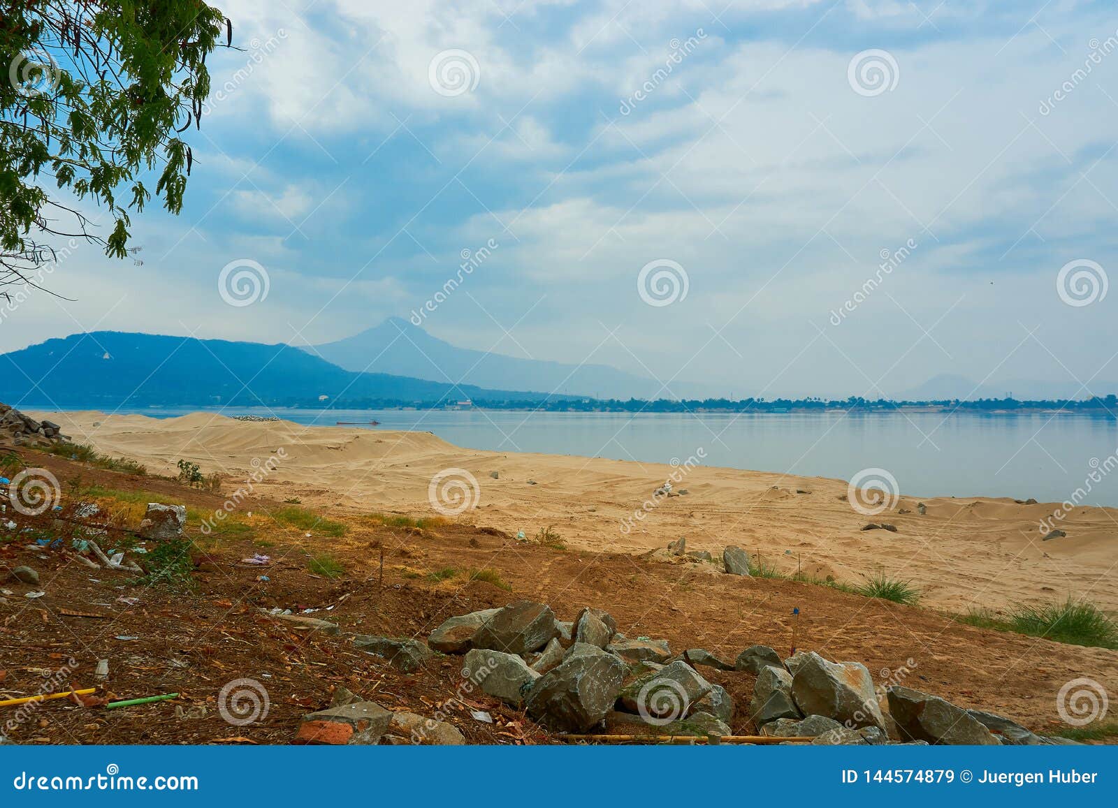 Top View of Pakse, Mekong River in Laos Stock Image - Image of ...