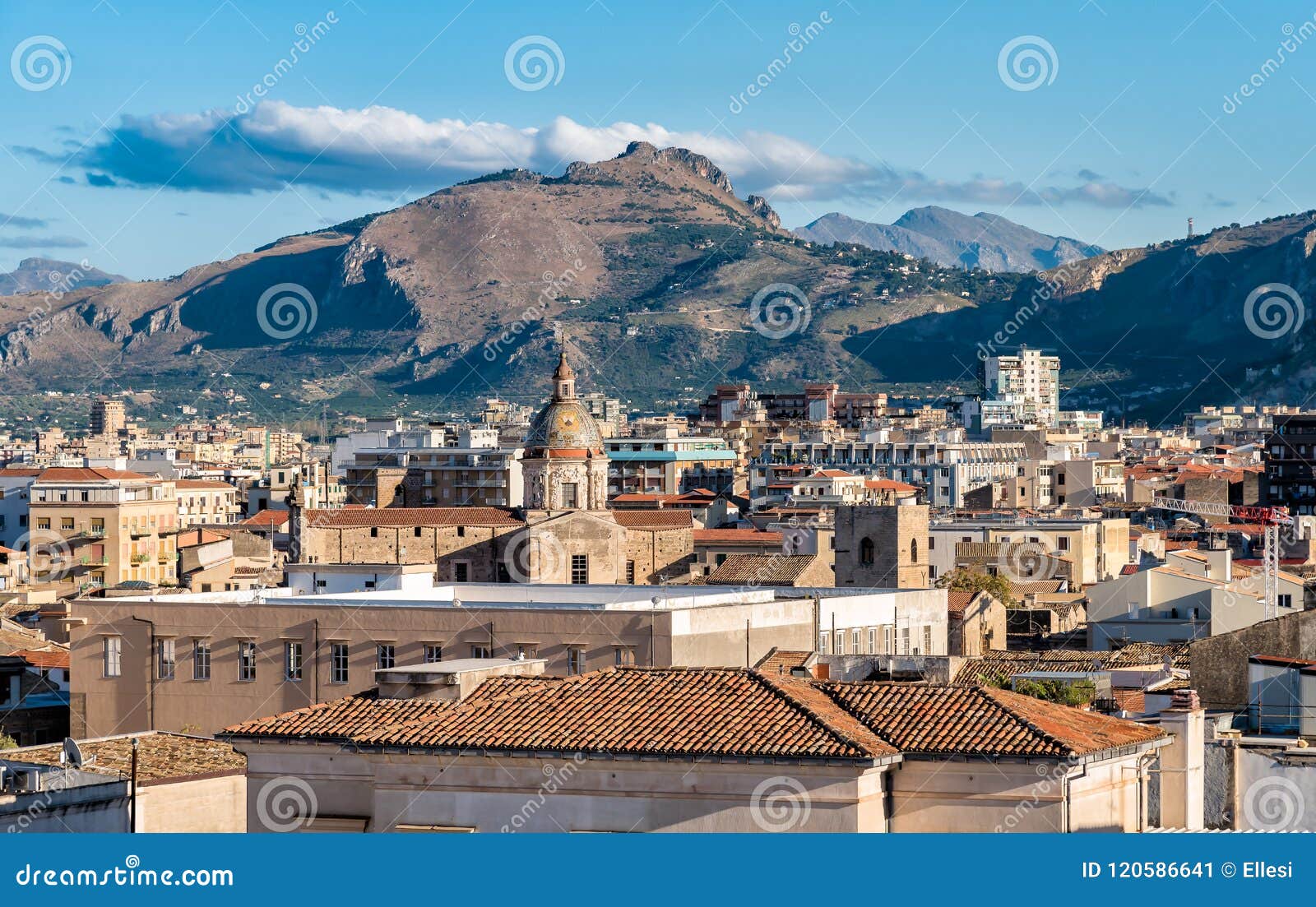 Top View of the Palermo Cityscape, Sicily Stock Image - Image of ...