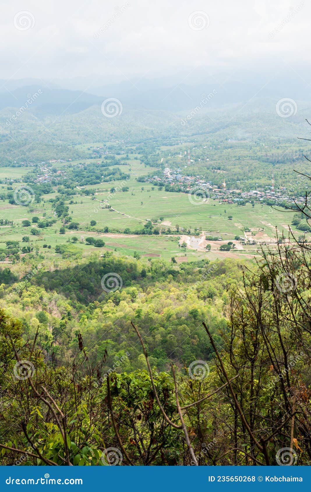 Top view of Pan city stock photo. Image of green, high - 235650268