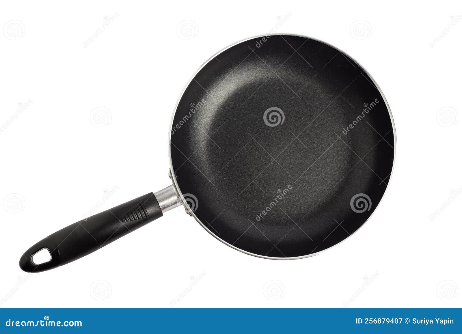 Top View Pan Isolated on White Background Stock Image - Image of steel ...