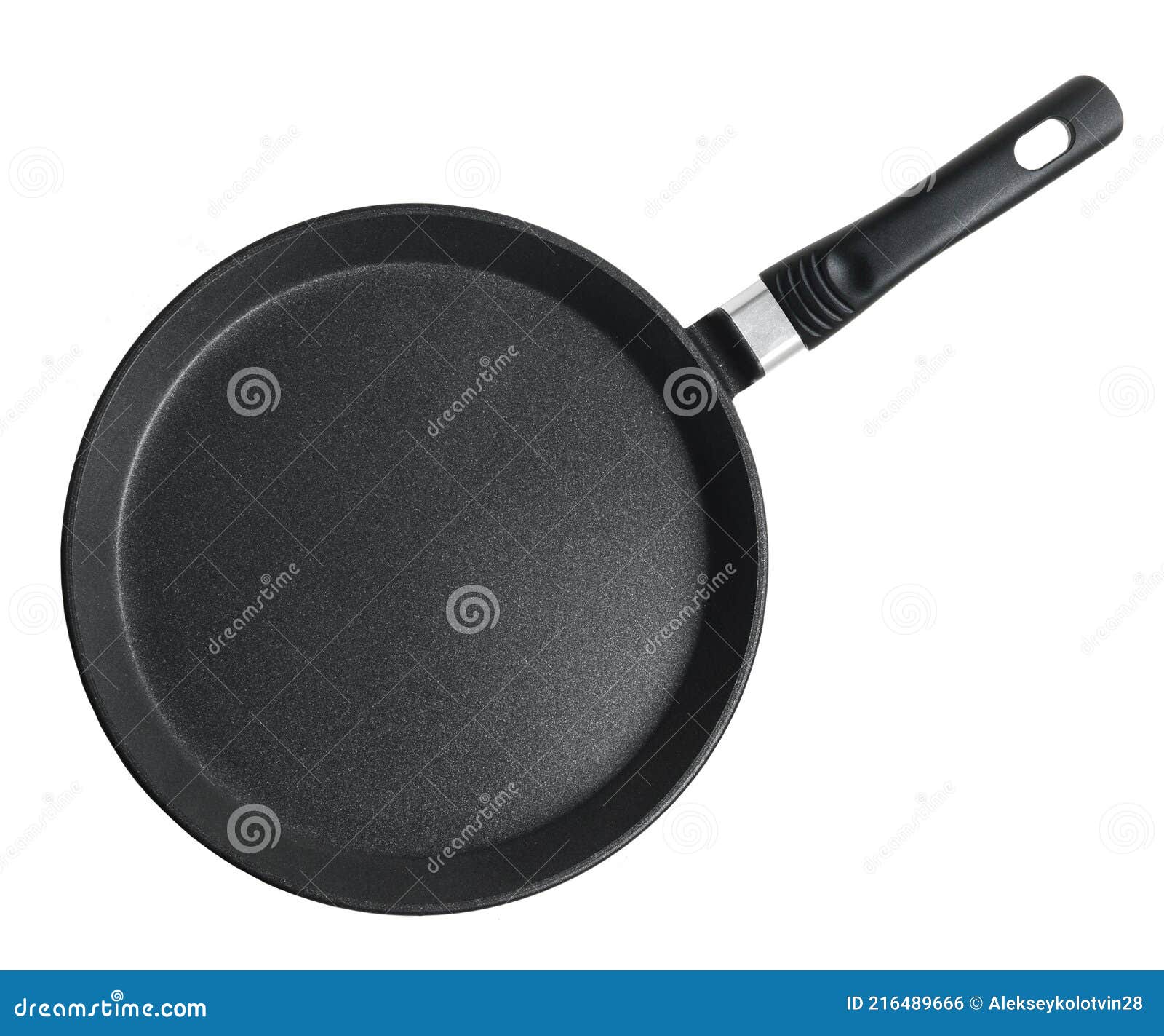 Top View Pancake Frying Pan Isolated on White Background Stock Photo ...