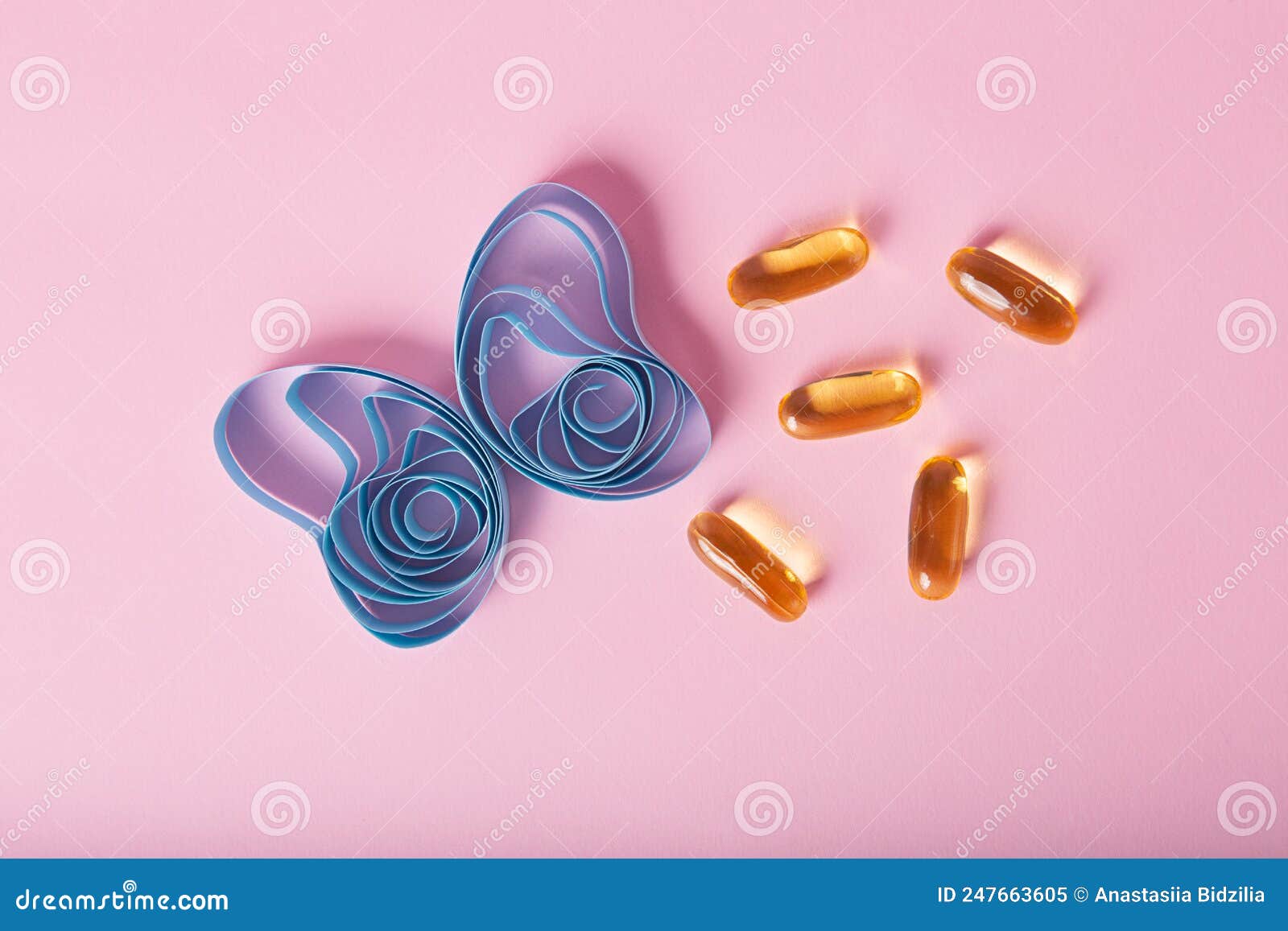 Top View of Paper Thyroid Gland with Capsules,world Thyroid Day Concept ...