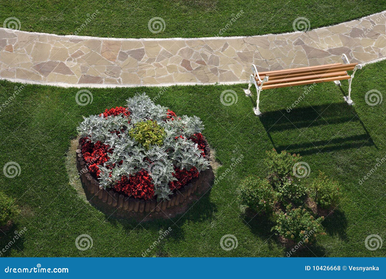 Top view on a park path stock photo. Image of green, object - 10426668