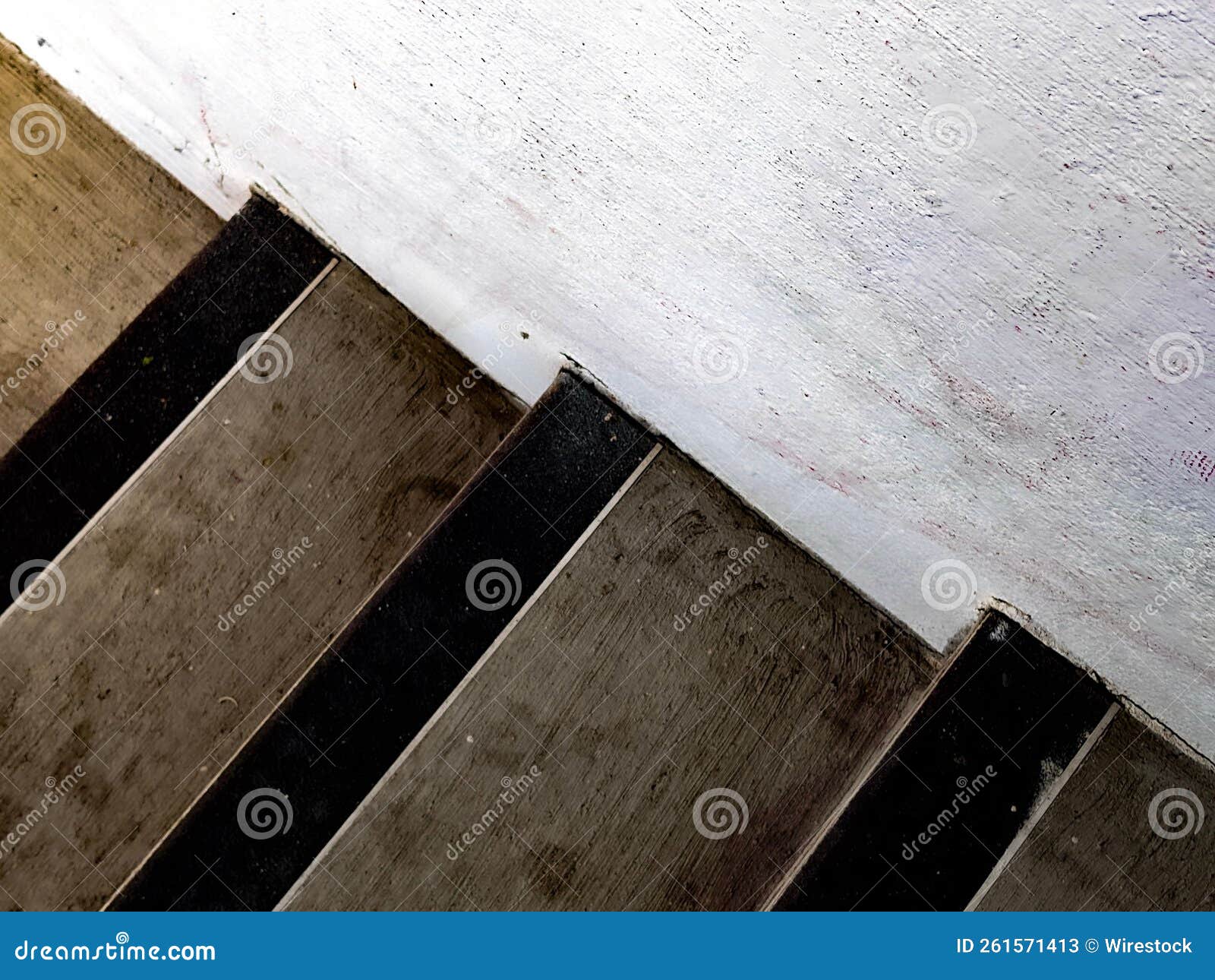 Top View of Parking Ramp Stairwell Inside the Building Stock ...