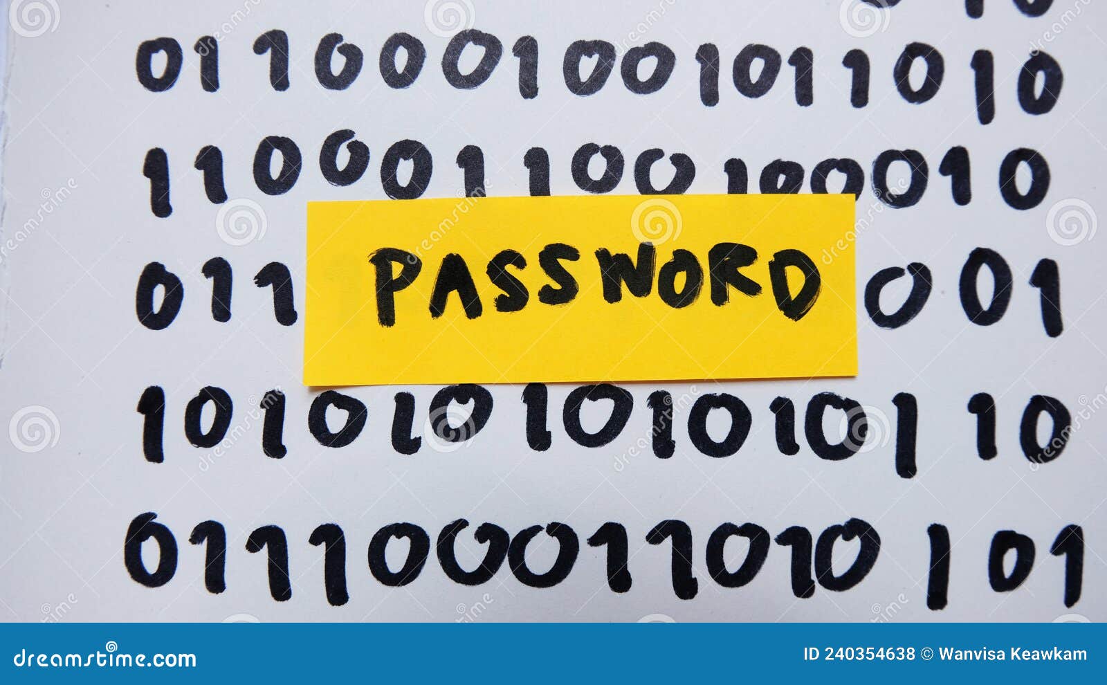 Password Message Concept Written Post it, Internet Security Concept ...
