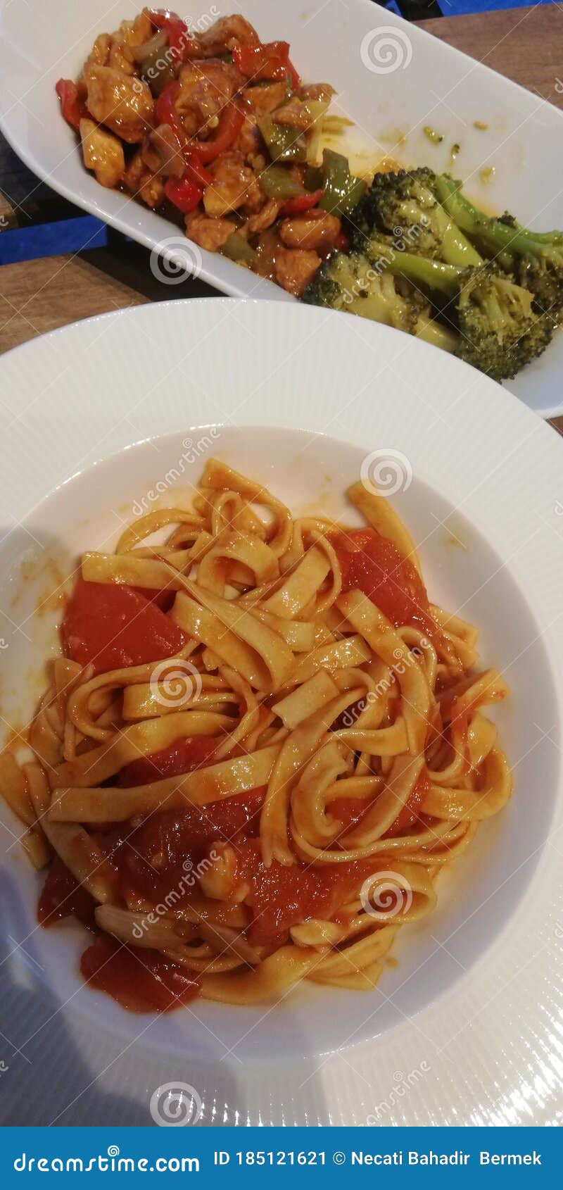 Top view pasta stock image. Image of cuisine, pasta - 185121621