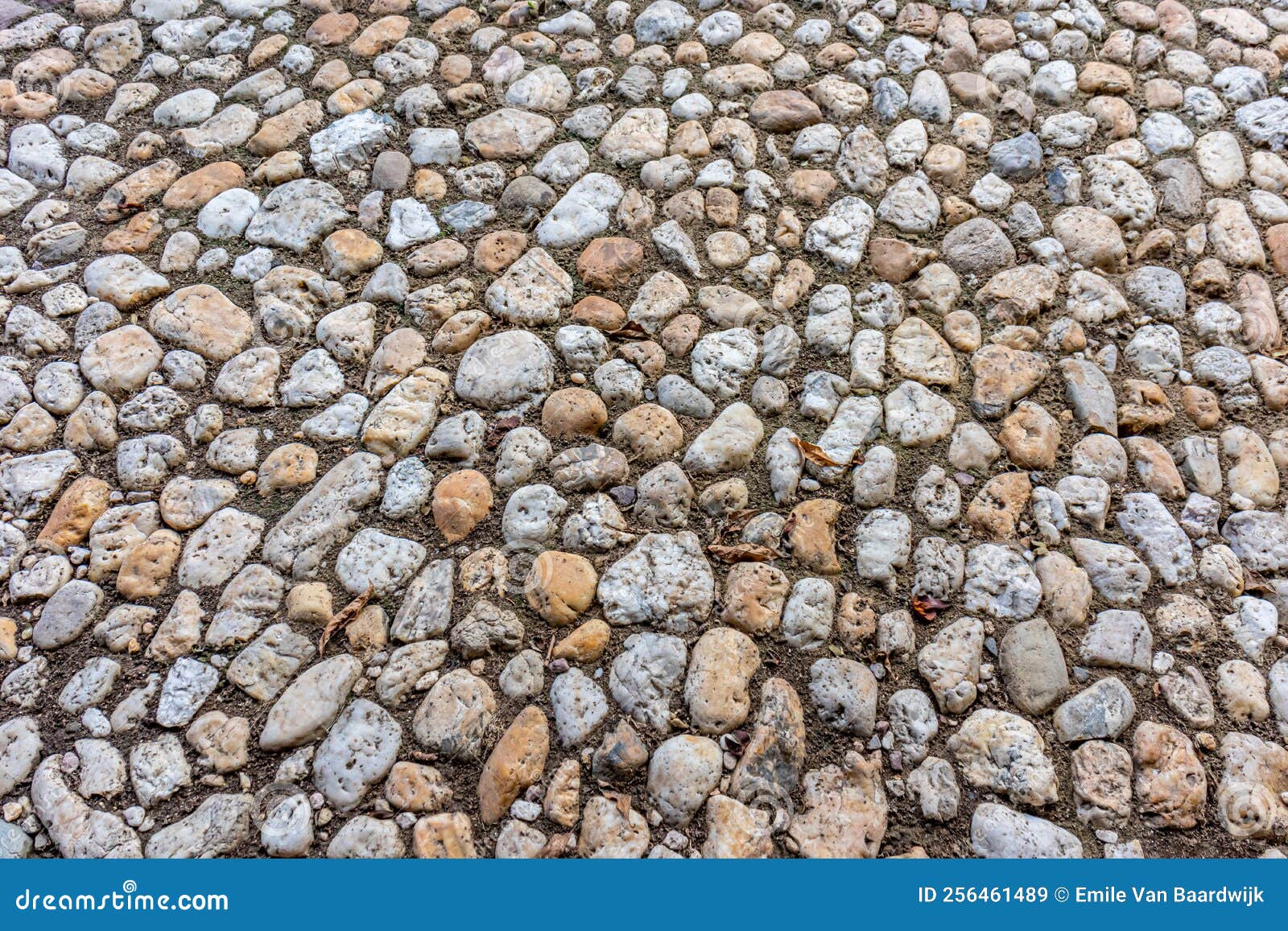 Top View of a Path Made with Small Stones and Sand Stock Image - Image ...