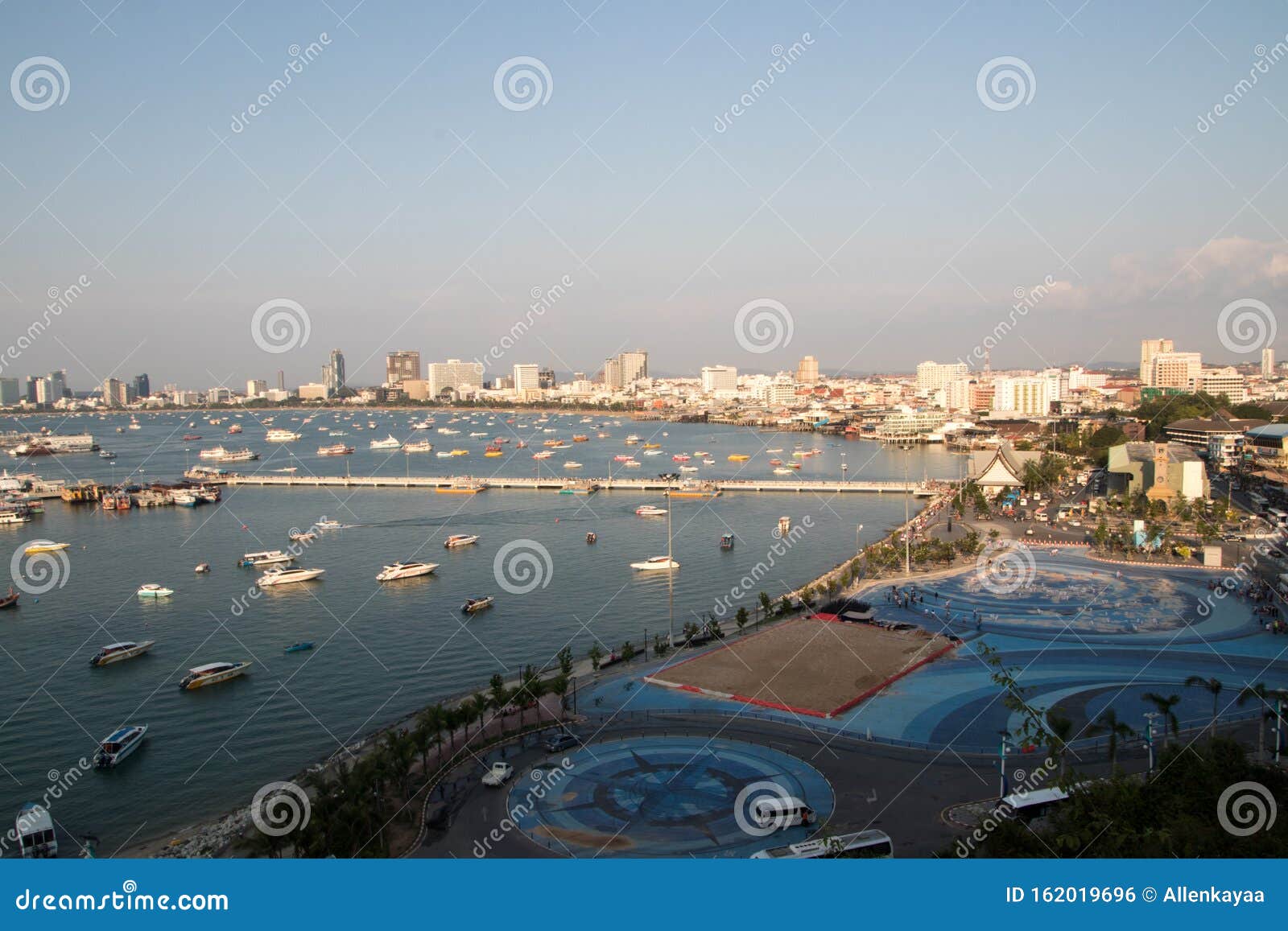 Top View of Pattaya City, Thailand. Panoramic View of Pattaya Editorial ...