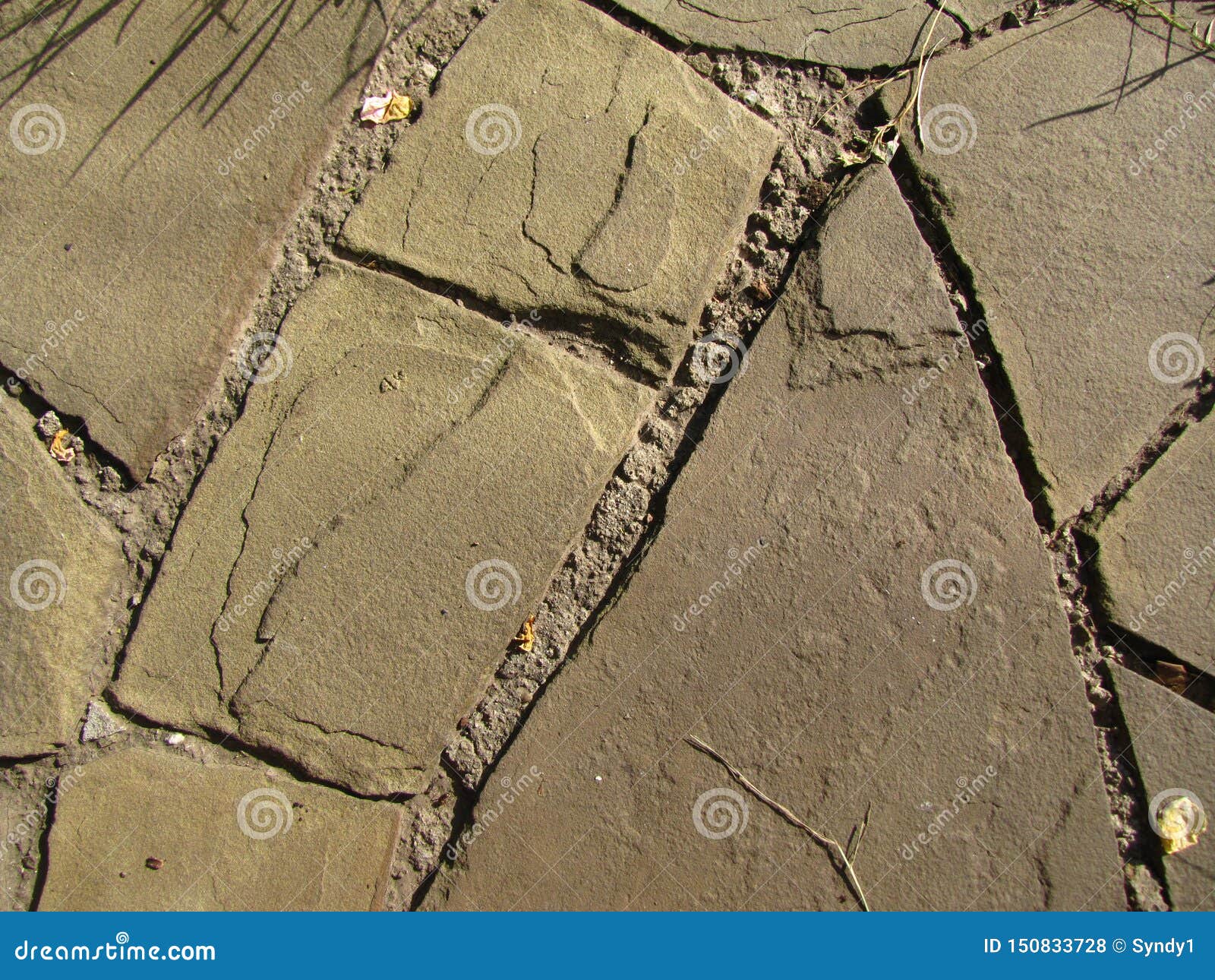 Top View of Paved Flagstone Stock Photo - Image of surface, paved ...
