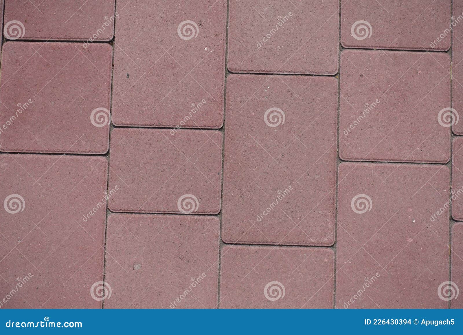 Top View of Pavement Made of Pink Concrete Blocks Stock Photo - Image ...