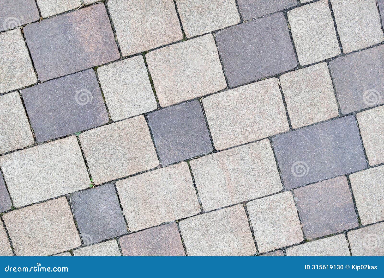 Top View of Paving Slabs in the City. Stock Photo - Image of gray ...