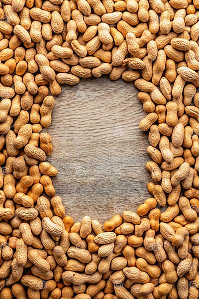 Top View of Peanuts on a Plain Backdrop Stock Illustration ...
