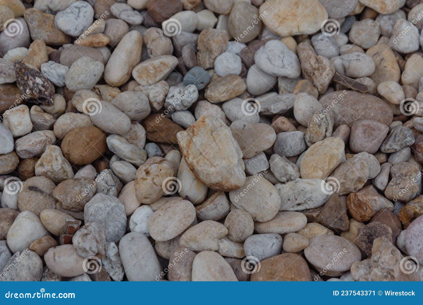 Top View of Pebbles of Different Sizes and Shapes on the Beach Stock ...