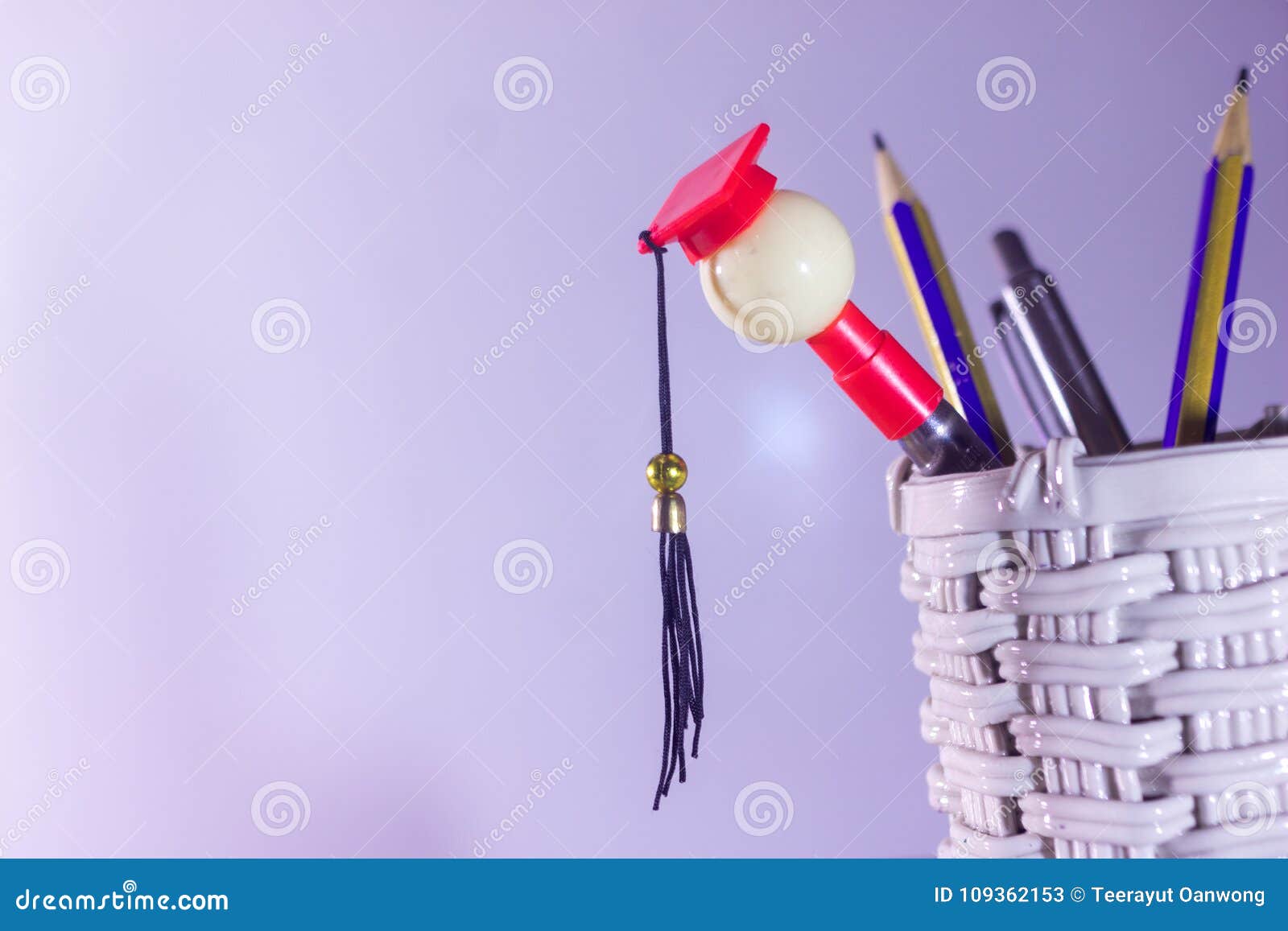 Top View Pencil Box on Background Stock Image - Image of case, full ...